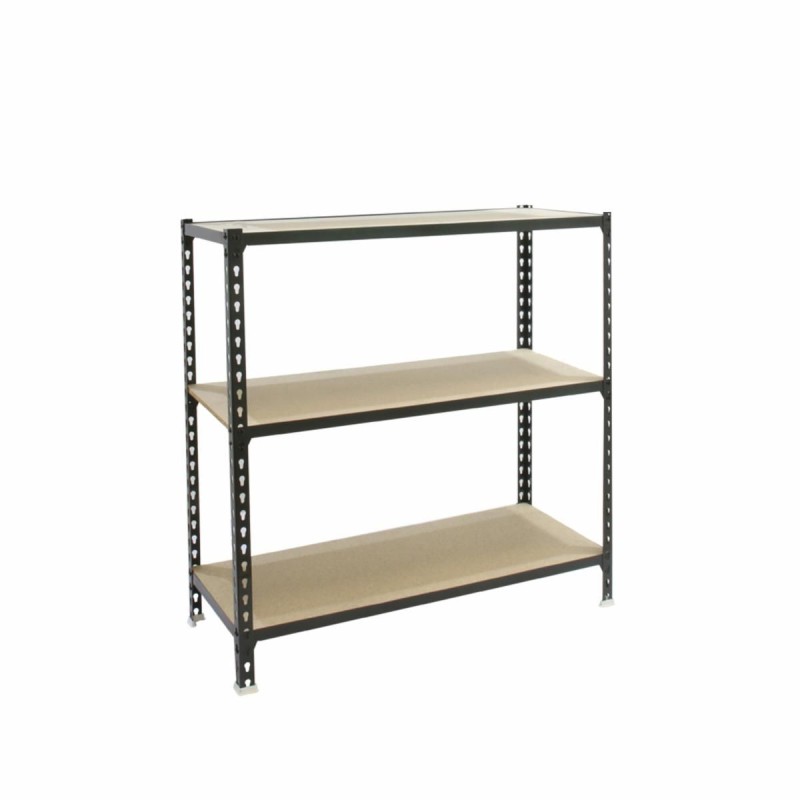 Etagère métal Simon Rack, 1000x900x400 mm, 3 étagères en bois, Etagère de rangement, sans vis ...