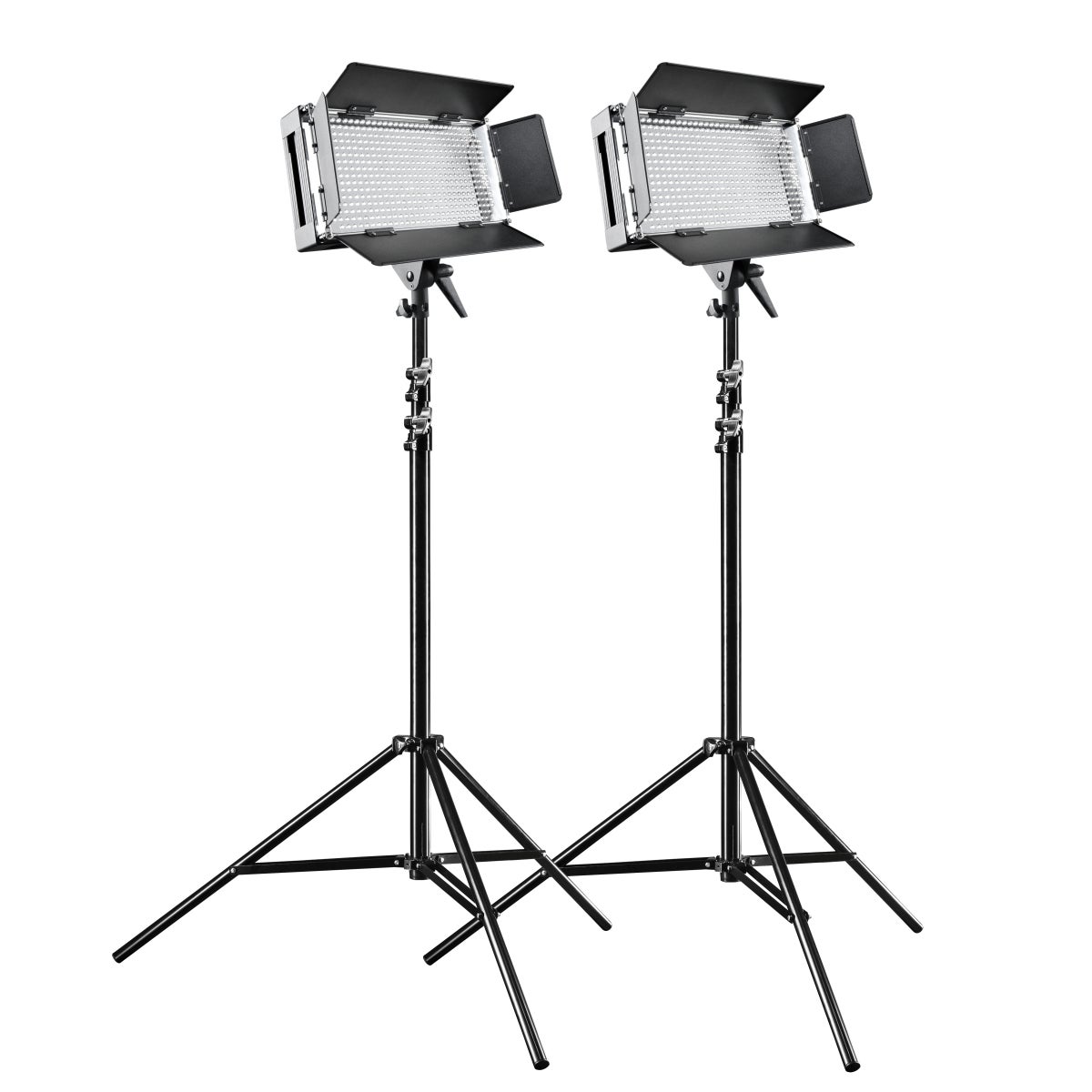 Walimex pro Kit d'éclairage Pro 500 (2 panneaux LED dimmables, 2 ...