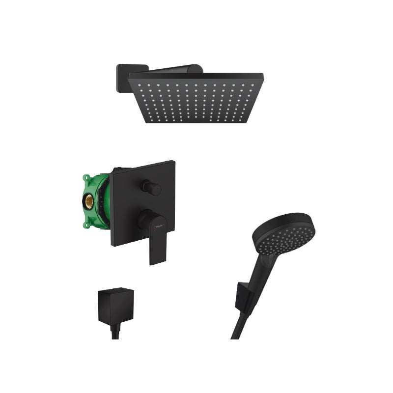 Hansgrohe Vernis Shape Set de douche tout en 1 avec Douche de tête 230 ...