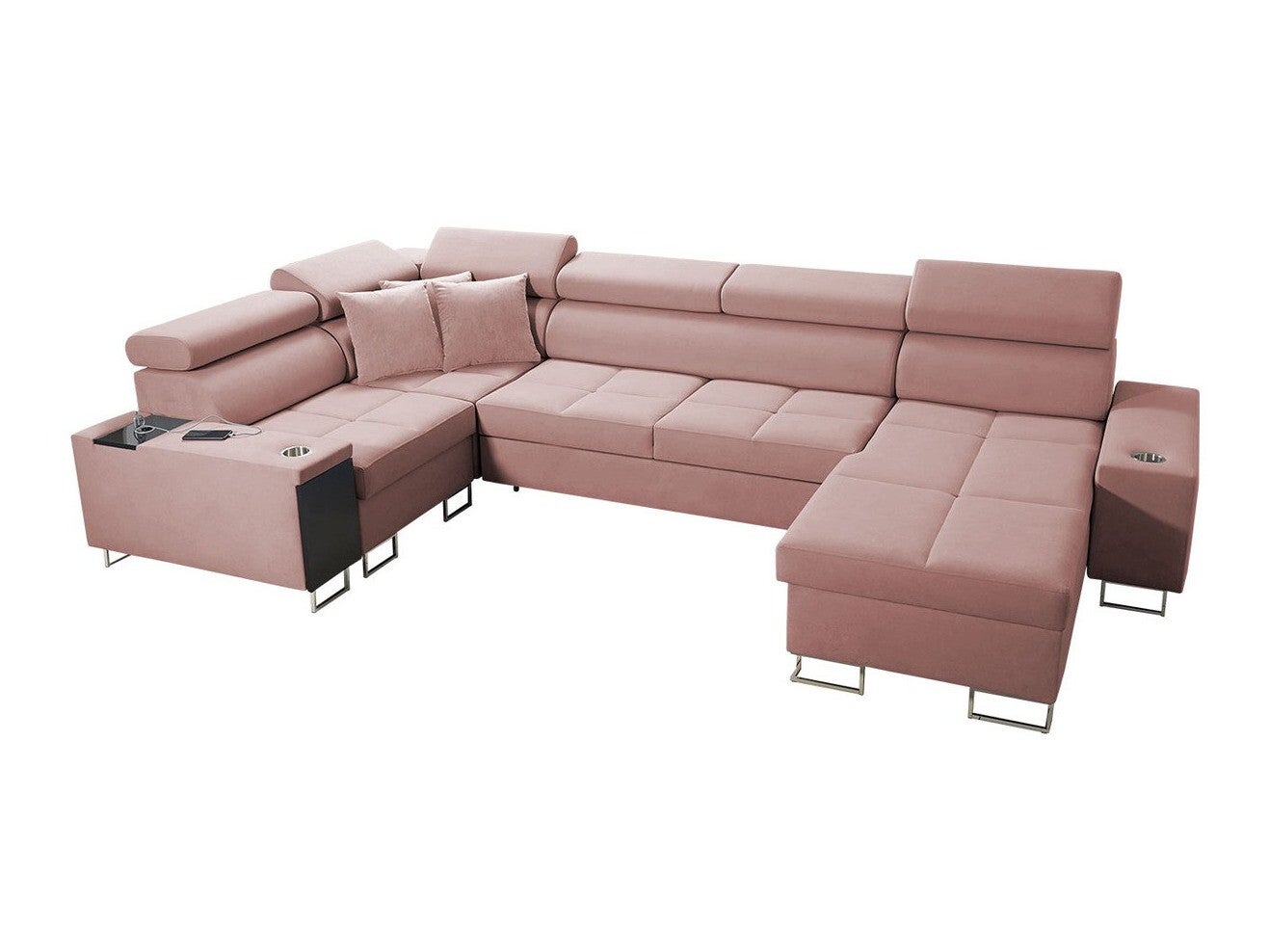 Divano angolare Pearland 112, Fucsia, Con, 360x207x84cm | Leroy Merlin