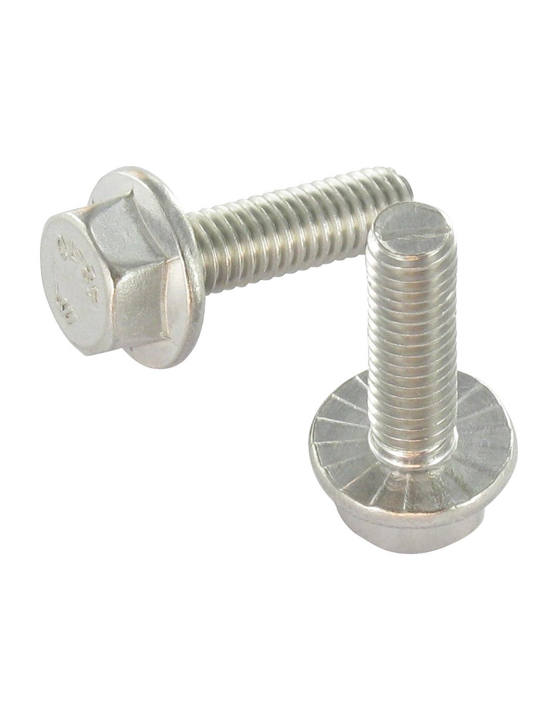 Vis métaux Tête hexagonale TH Embase collerette crantée M6X12 Inox A2-30 pièces | Leroy Merlin