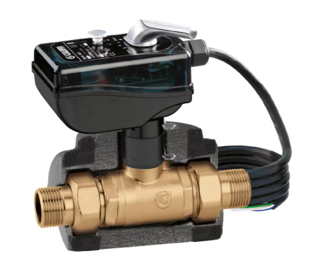 Vanne de zone à sphère à deux voies, motorisée avec isolation 1/2", tension 230V Caleffi 645242 ...