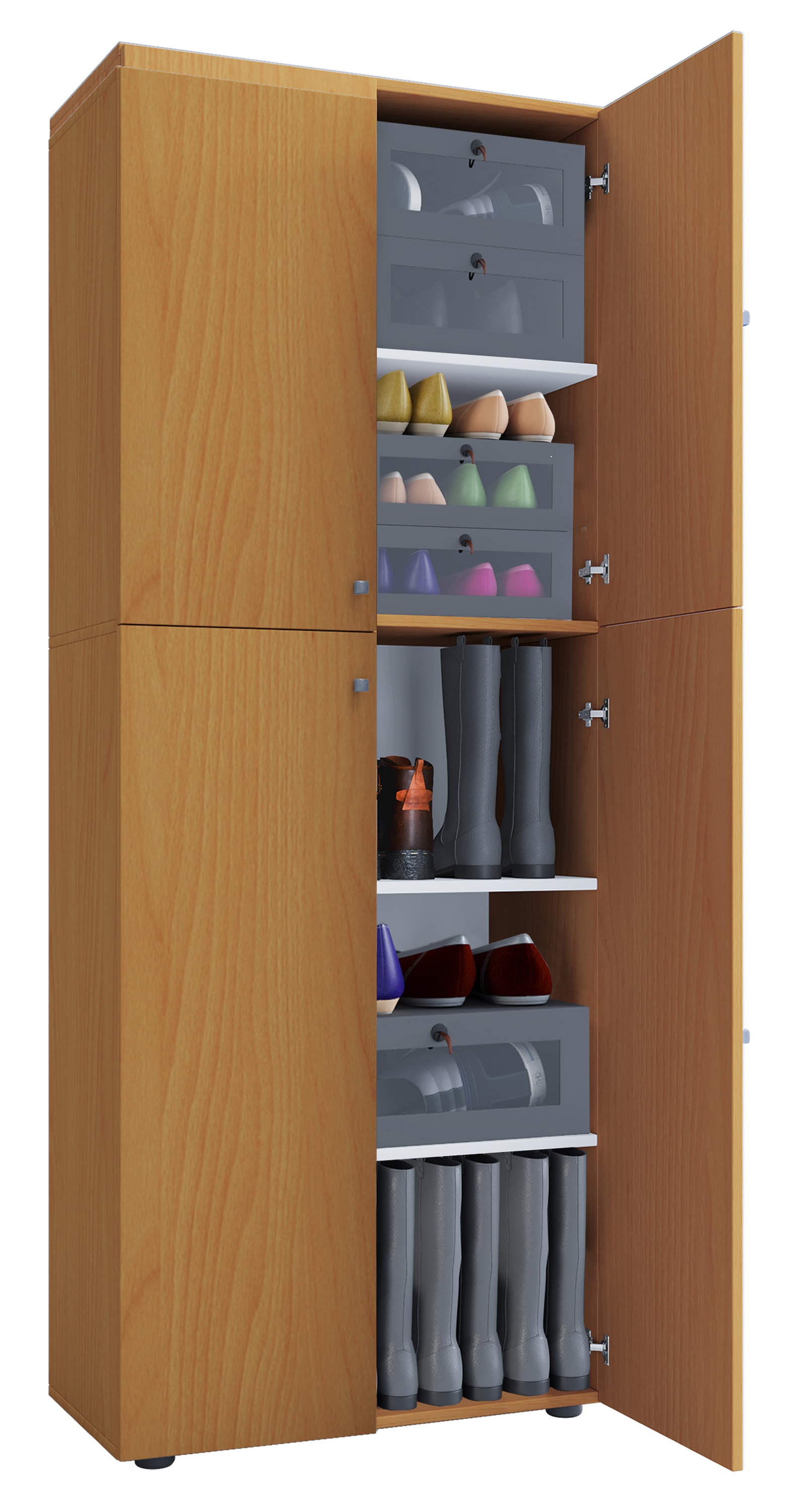 Mueble zapatero grande de madera XL Lona 5 | Leroy Merlin