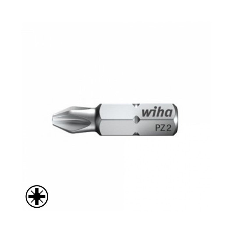 WIHA Punta de destornillador estándar - Caja de 3 piezas - PZ2 x 25 mm ...