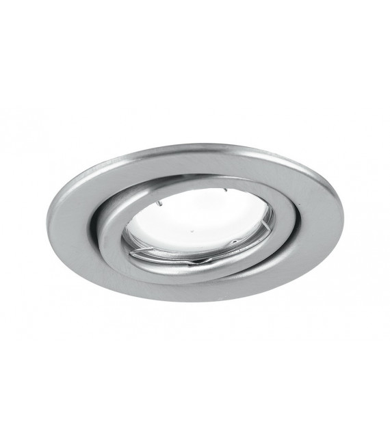 Kit de 3 downlights orientables MATRIX en metal níquel con bombillas ...