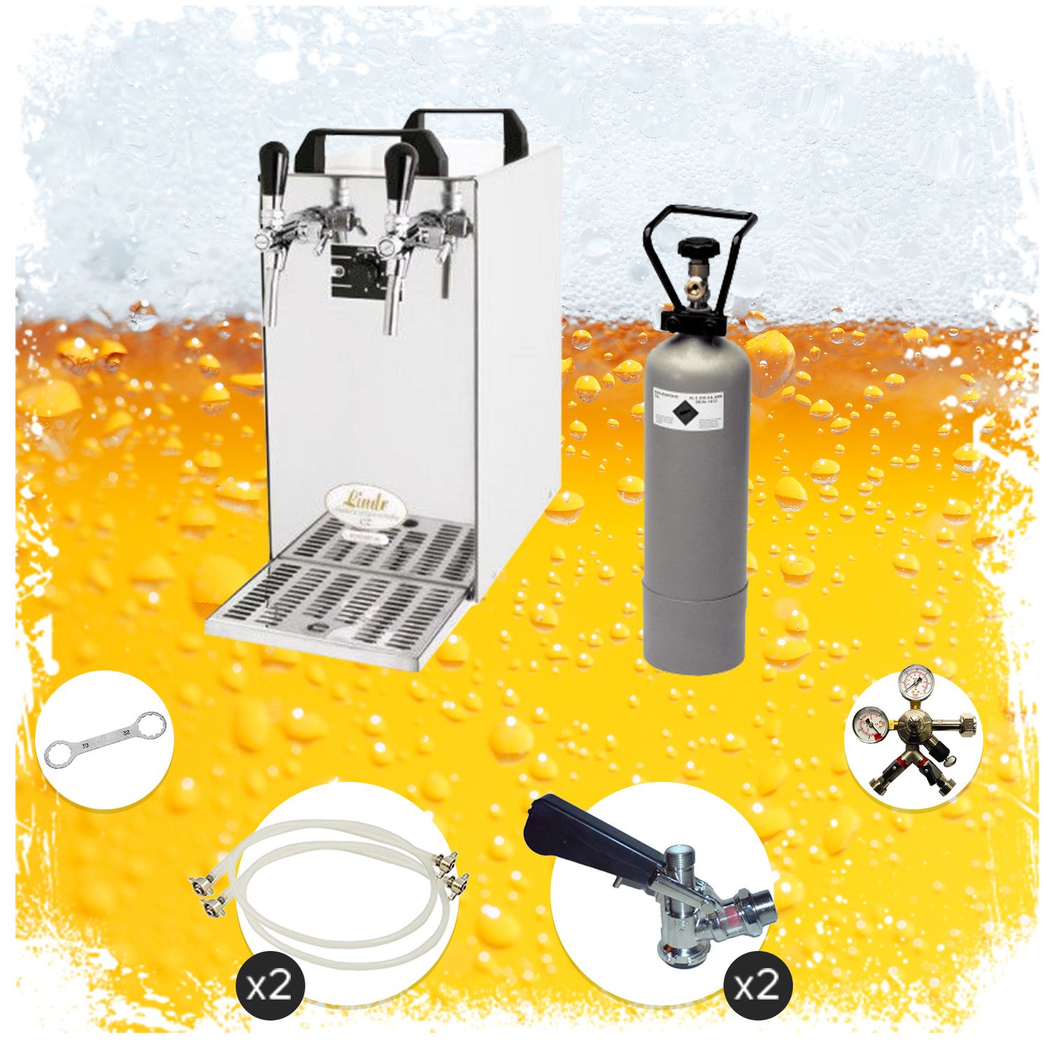 Ensemble complet - Tireuse a biere - Kontakt 40 machine a biere, pompe ...