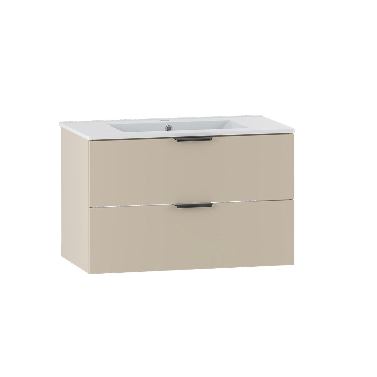 Mueble lavabo individual encastrado 80cm Astrid Cachemira | Leroy Merlin
