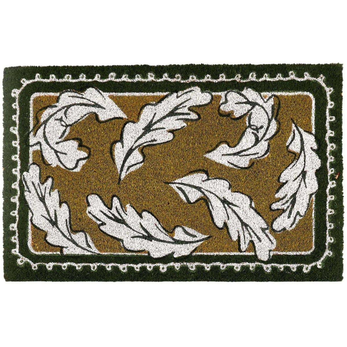 Paillasson en fibres de coco Bloomsbury 60 x 40 cm vert Sil | Leroy Merlin