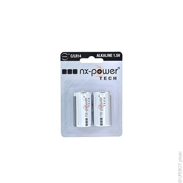 NX - Pile alcaline blister x2 LR14 - C Nx-Power Tech 1.5V 9.3Ah | Leroy ...
