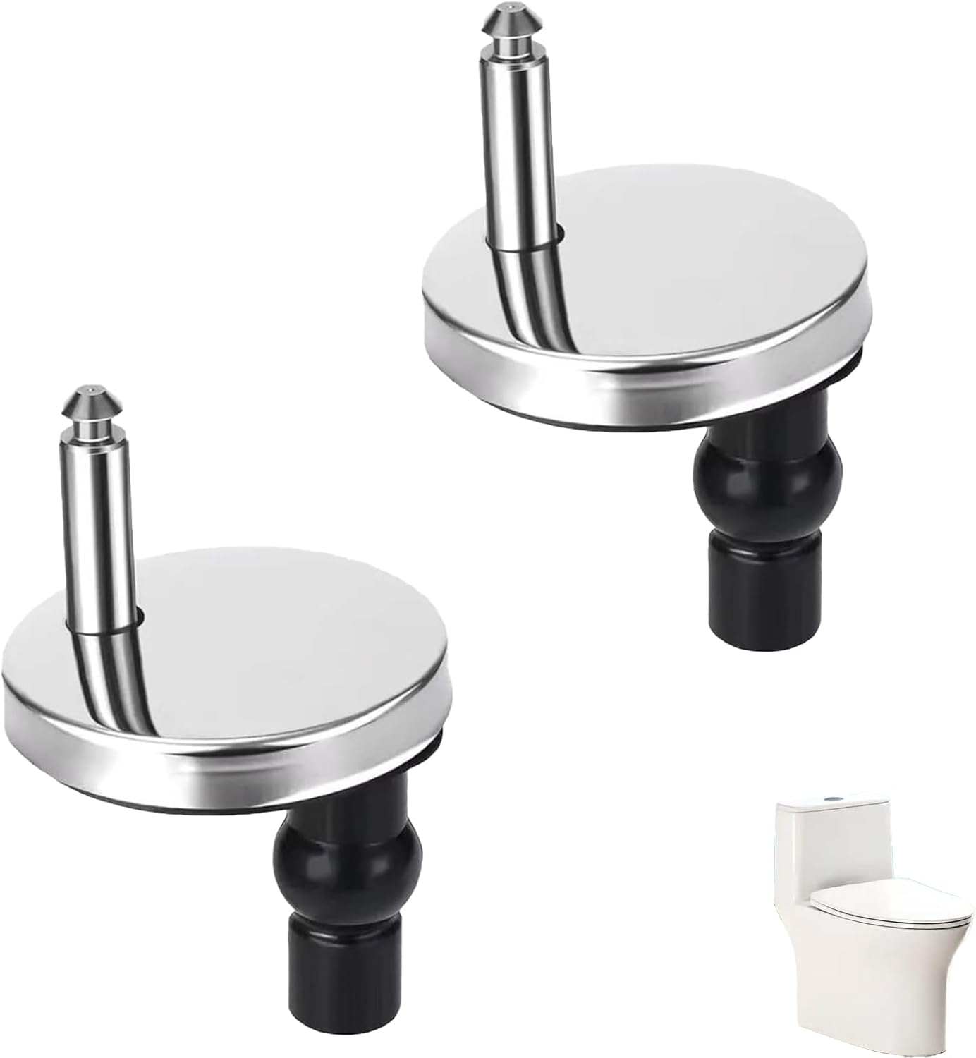 2 PCS de Fixation Abattant WC Clipsable Charnière Rapide avec Vis ...