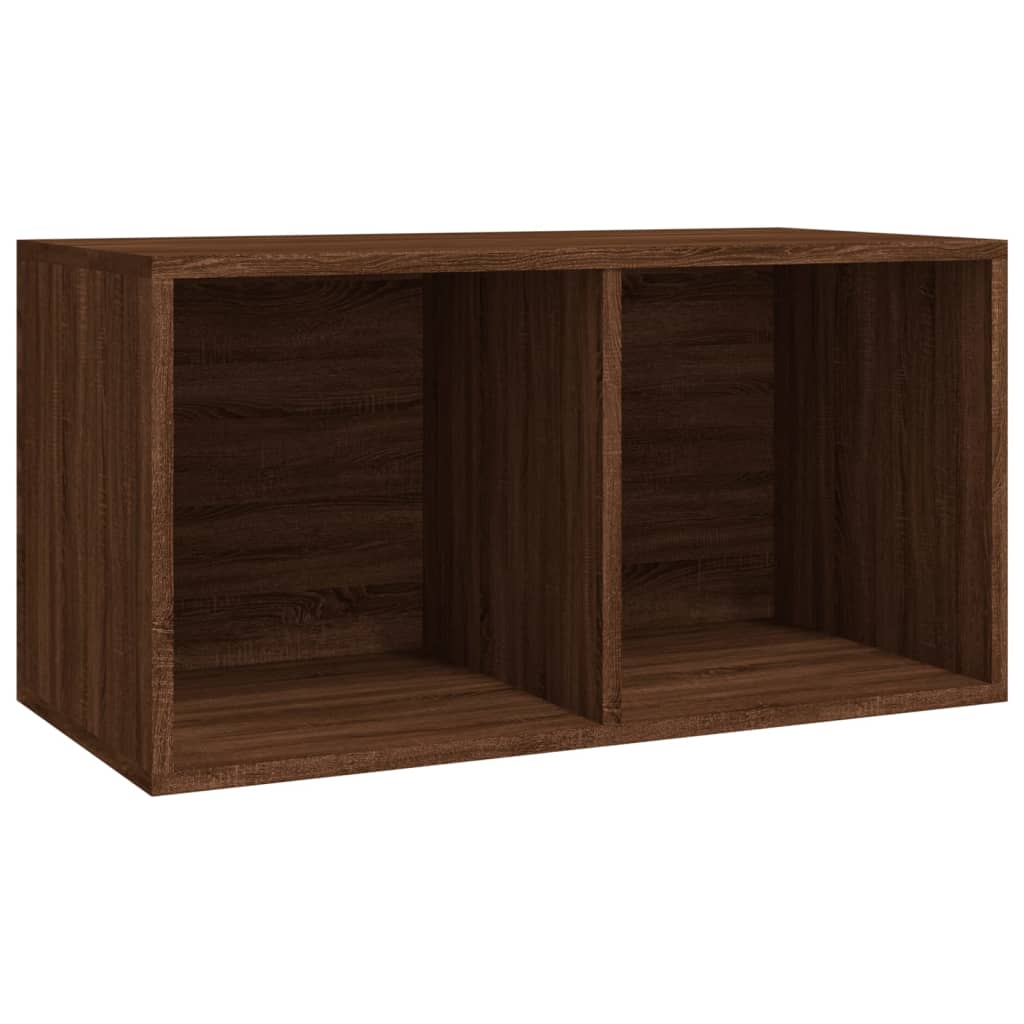 Caja para discos de vinilo contrachapado marrón 71x34x36 cm CFW926744 ...