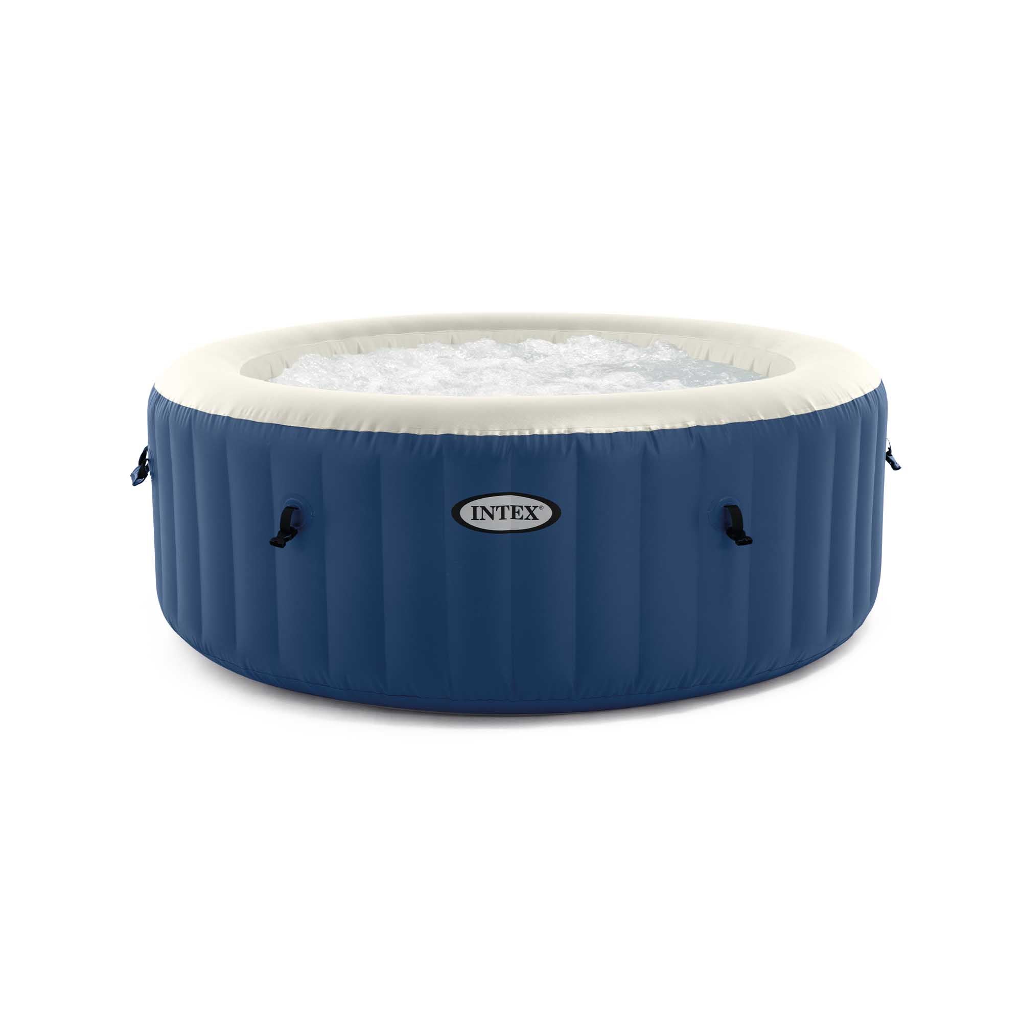 Intex 28486 - Bain à remous rond gonflable PureSpa Bubble Blue, 4 ...