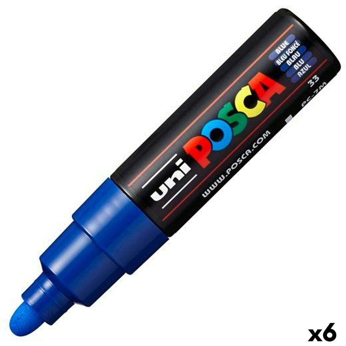 Pennarello POSCA PC-7M Azzurro (6 Unità) | Leroy Merlin