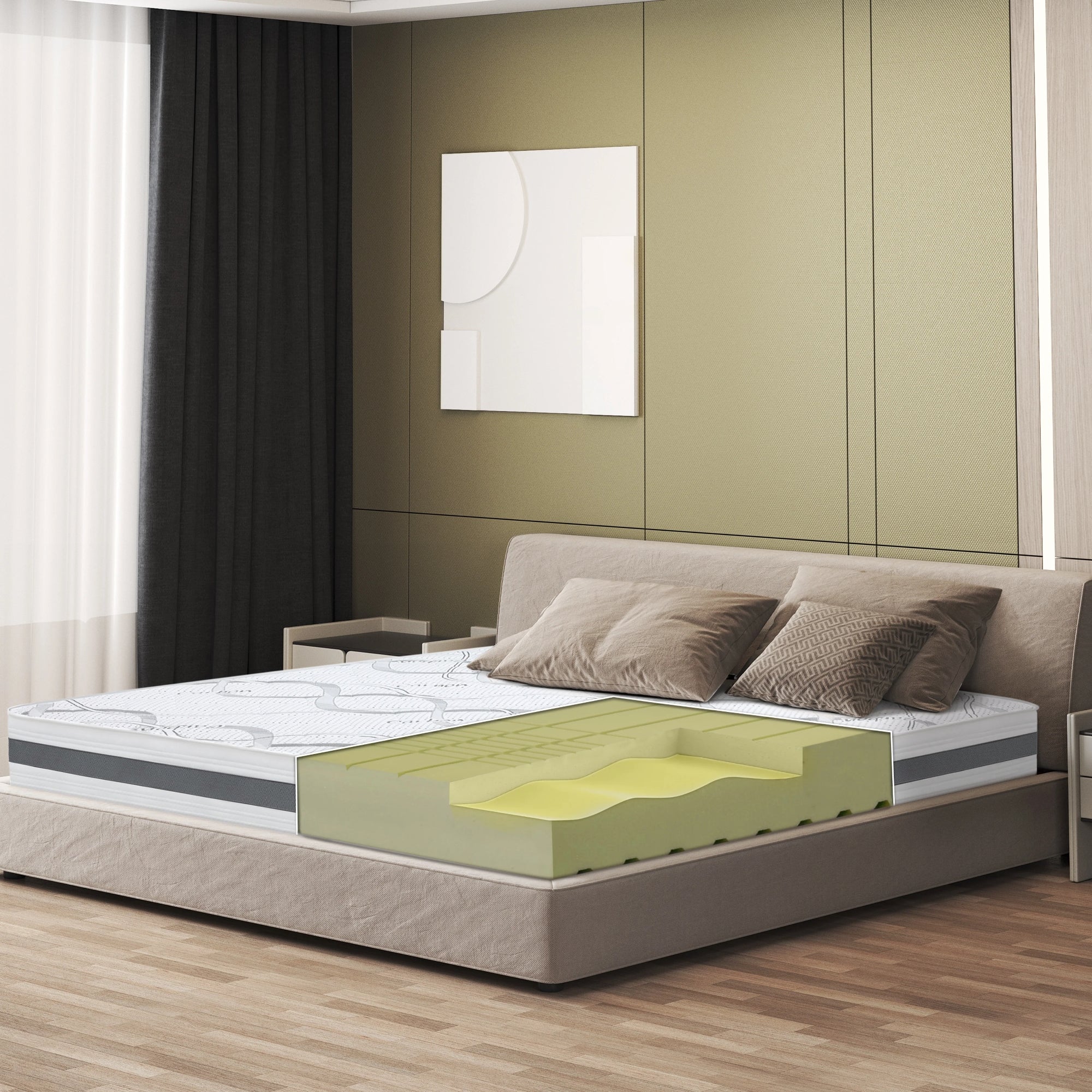The White Stone Matelas Orthopédique 170x190 cm Fermeté Moyenne | Leroy ...