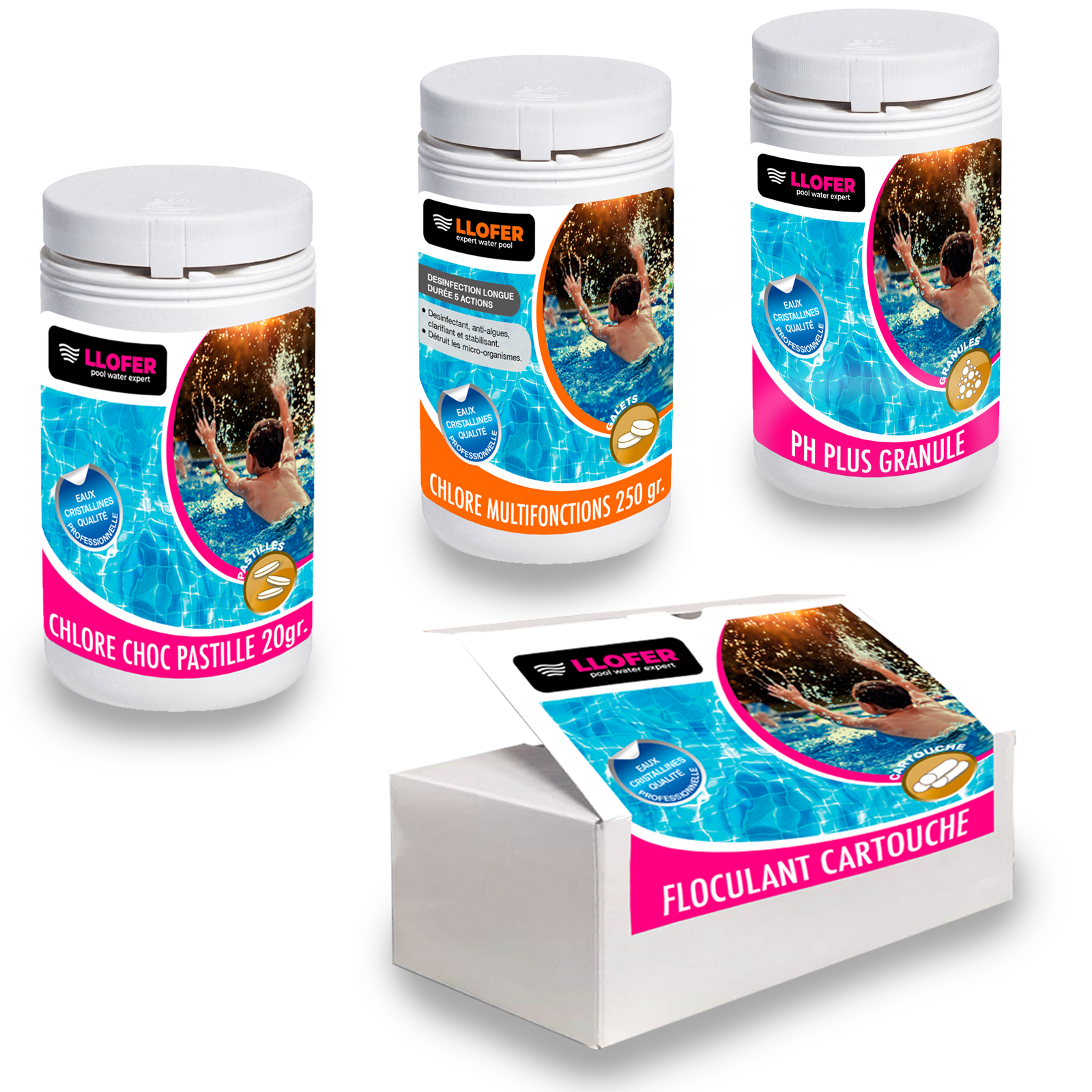 Pack complet produits piscine (inclus poudre pH plus) | Leroy Merlin