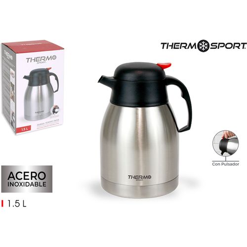 JARRA TERMO INOXIDABLE 1.5LT CON PULSADOR | THERMOSPORT | Leroy Merlin