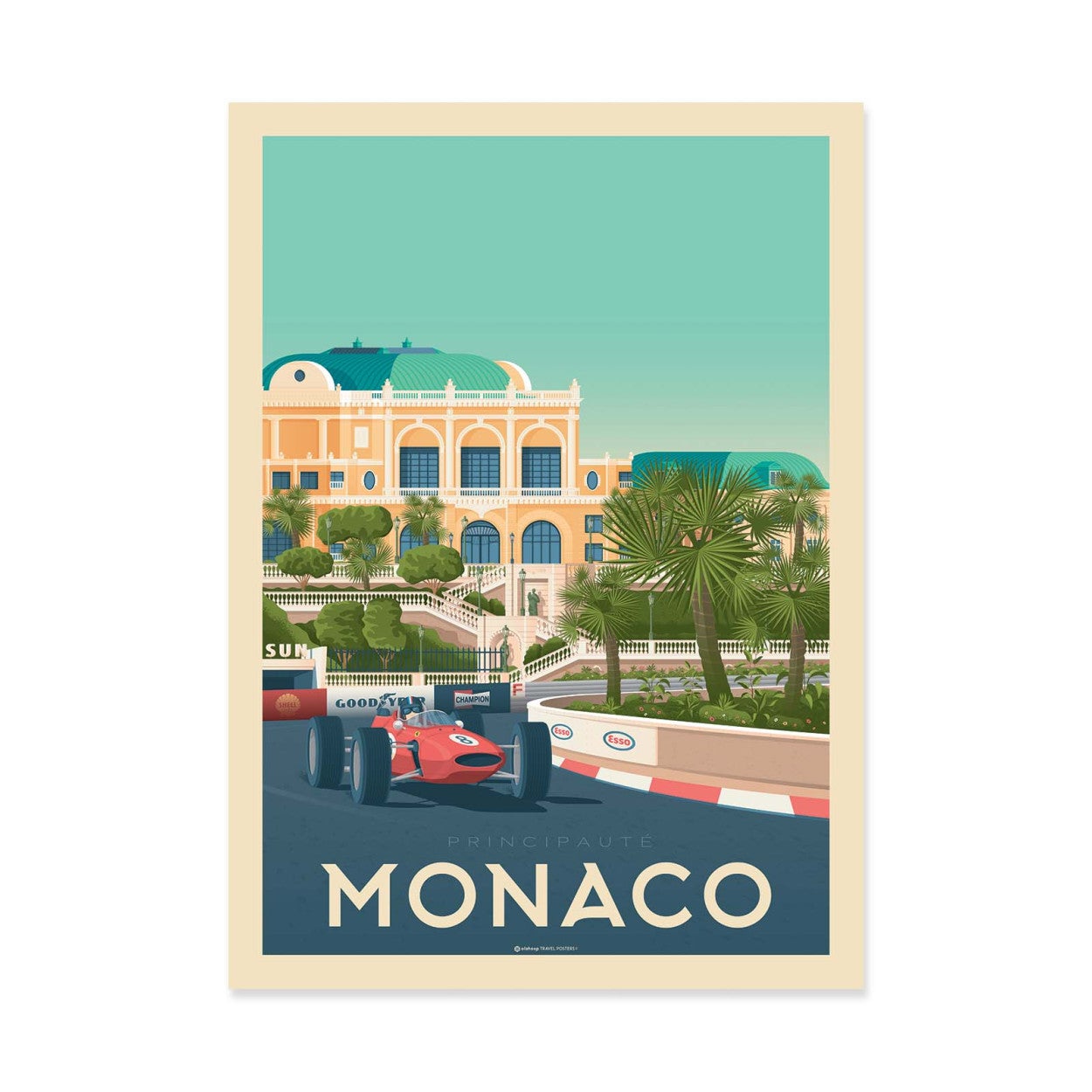 Cartel de arte 50x70 cm - Monaco - Olahoop Travel Posters | Leroy Merlin