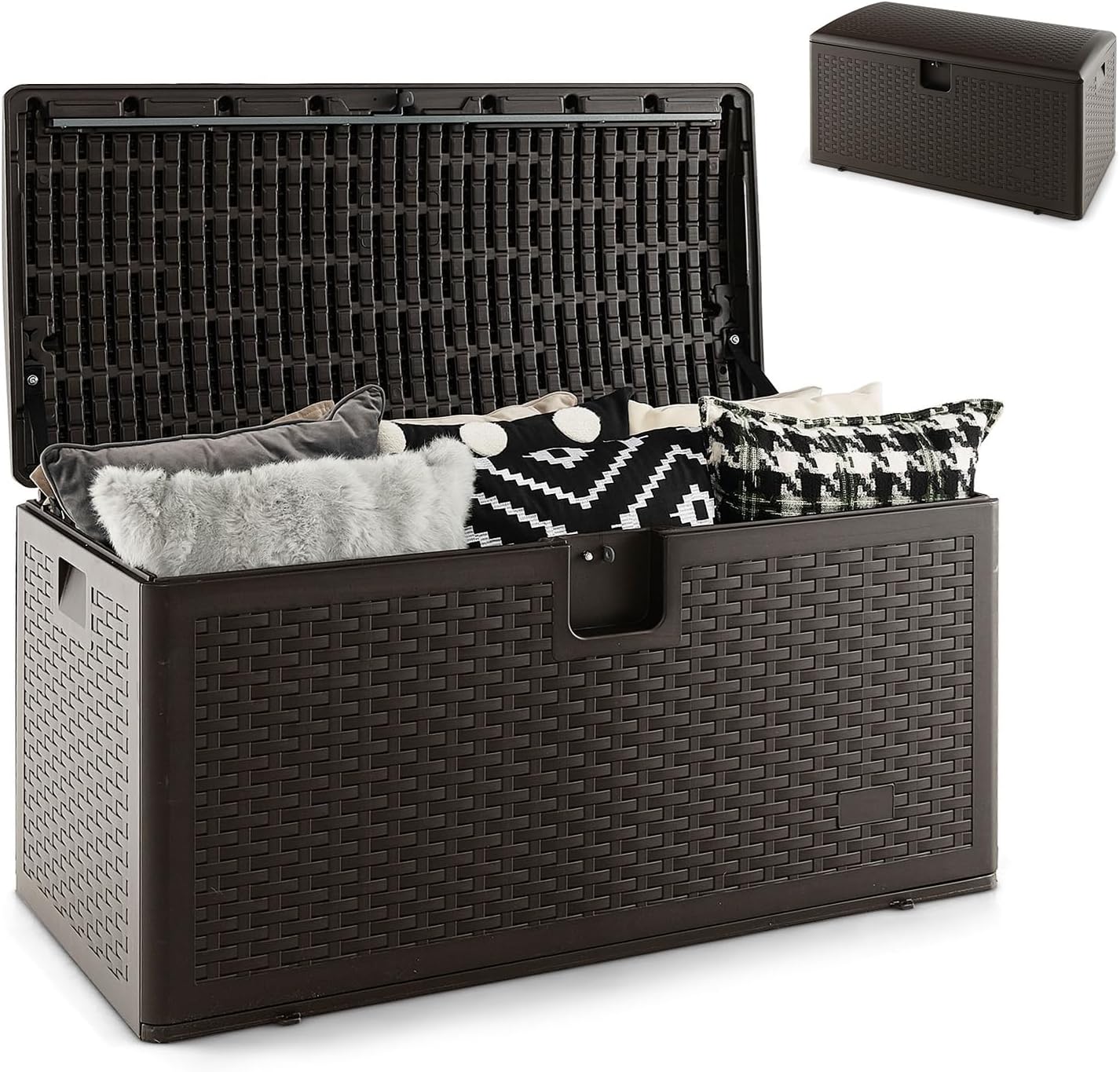 Caja de almacenamiento impermeable de 276 L, caja de almacenamiento de ...