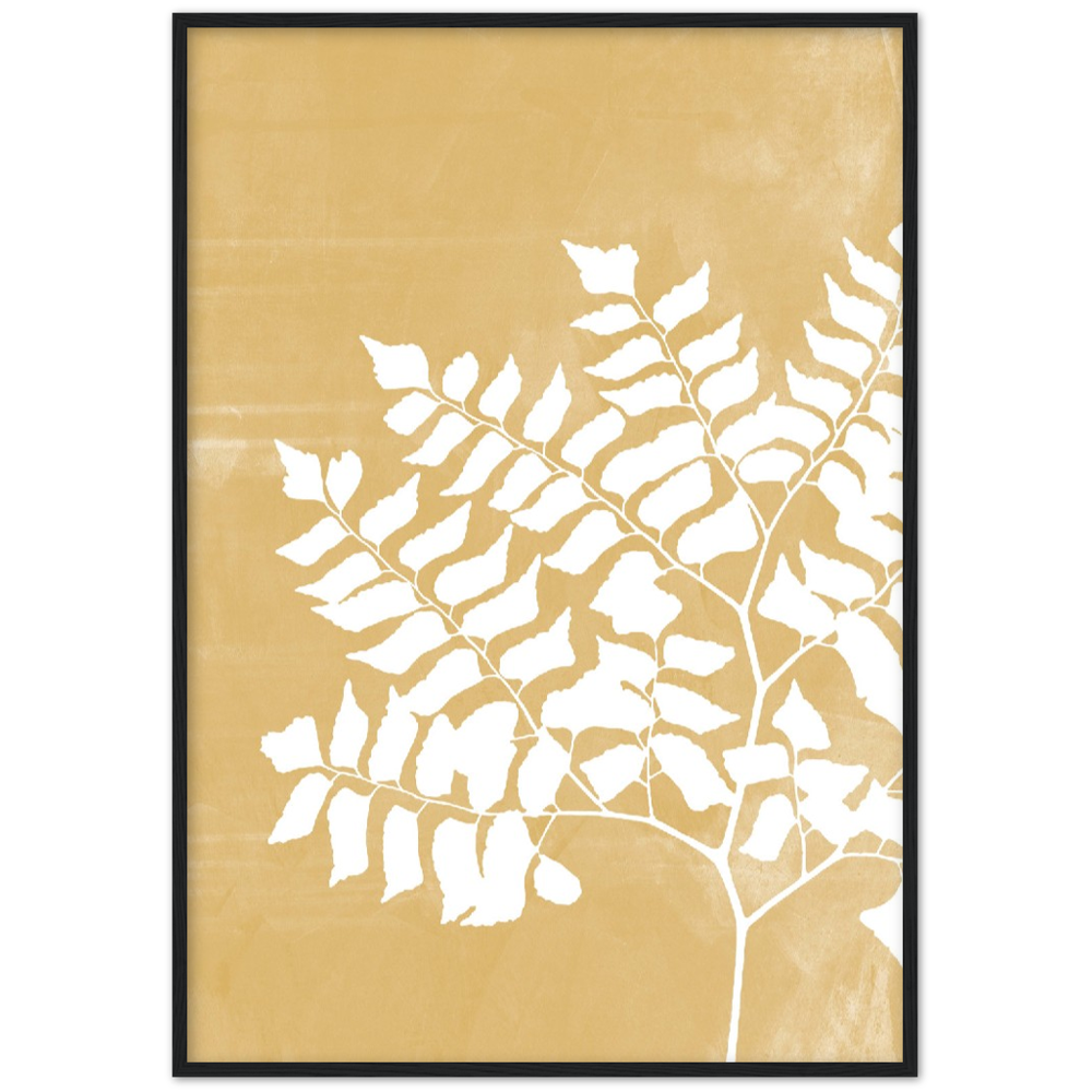 Lámina decorativa para enmarcar YELLOW FERN I 70x100 cm | Leroy Merlin