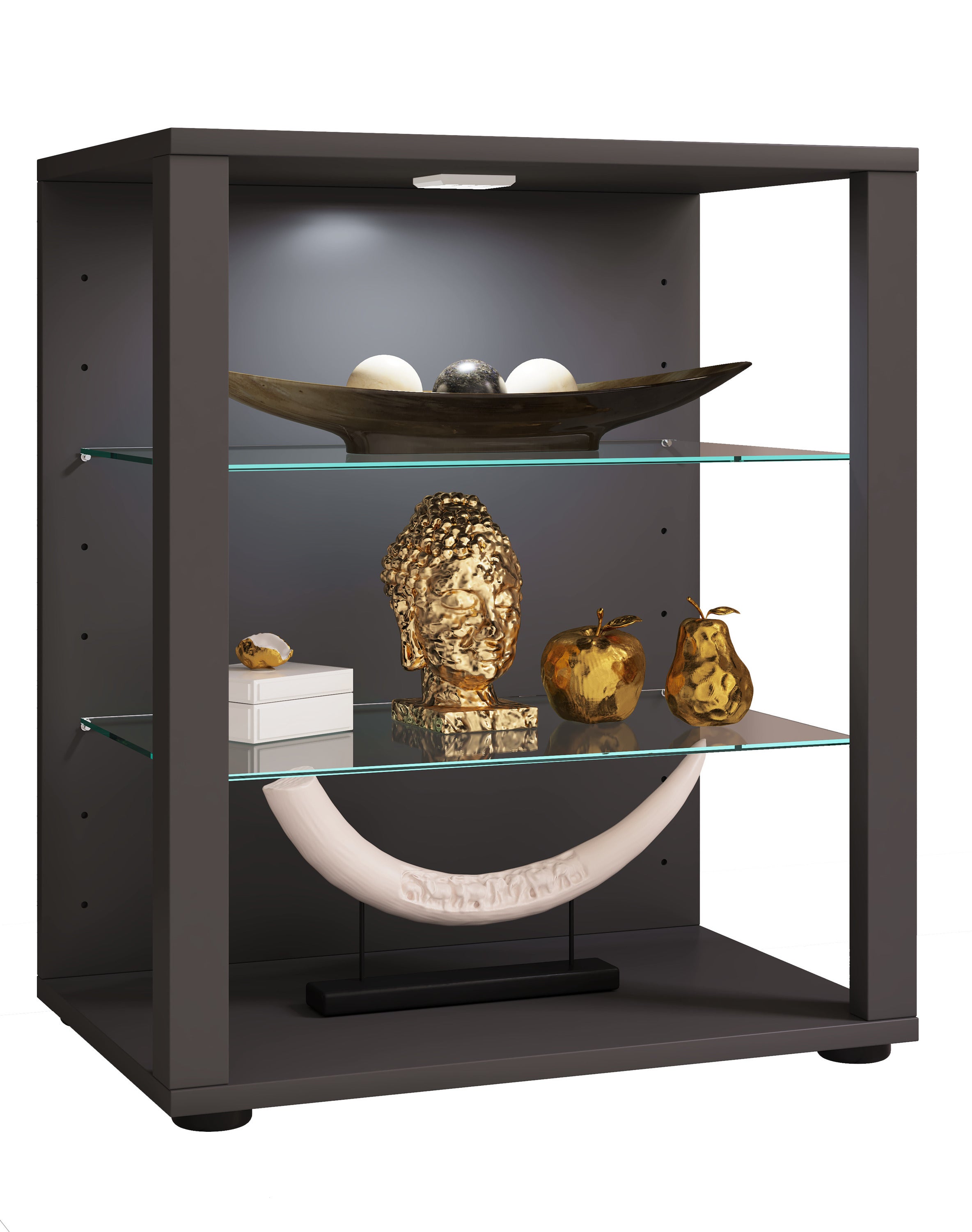 Bois Verre Stand Vitrine Glasol S | Leroy Merlin