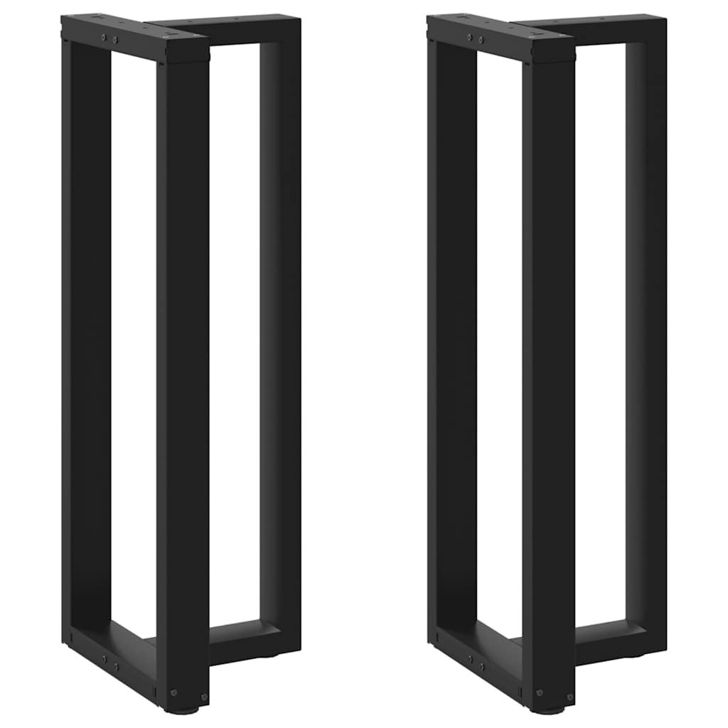 Pieds de table de bar forme de T 2 pcs noir 50x35x(111-112) cm | Leroy ...