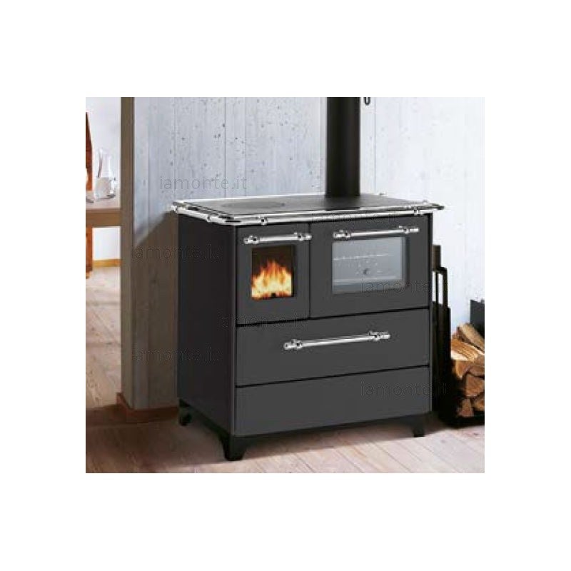 Cucina a Legna Royal Palazzetti New Betty 3,5 Nero | Leroy Merlin