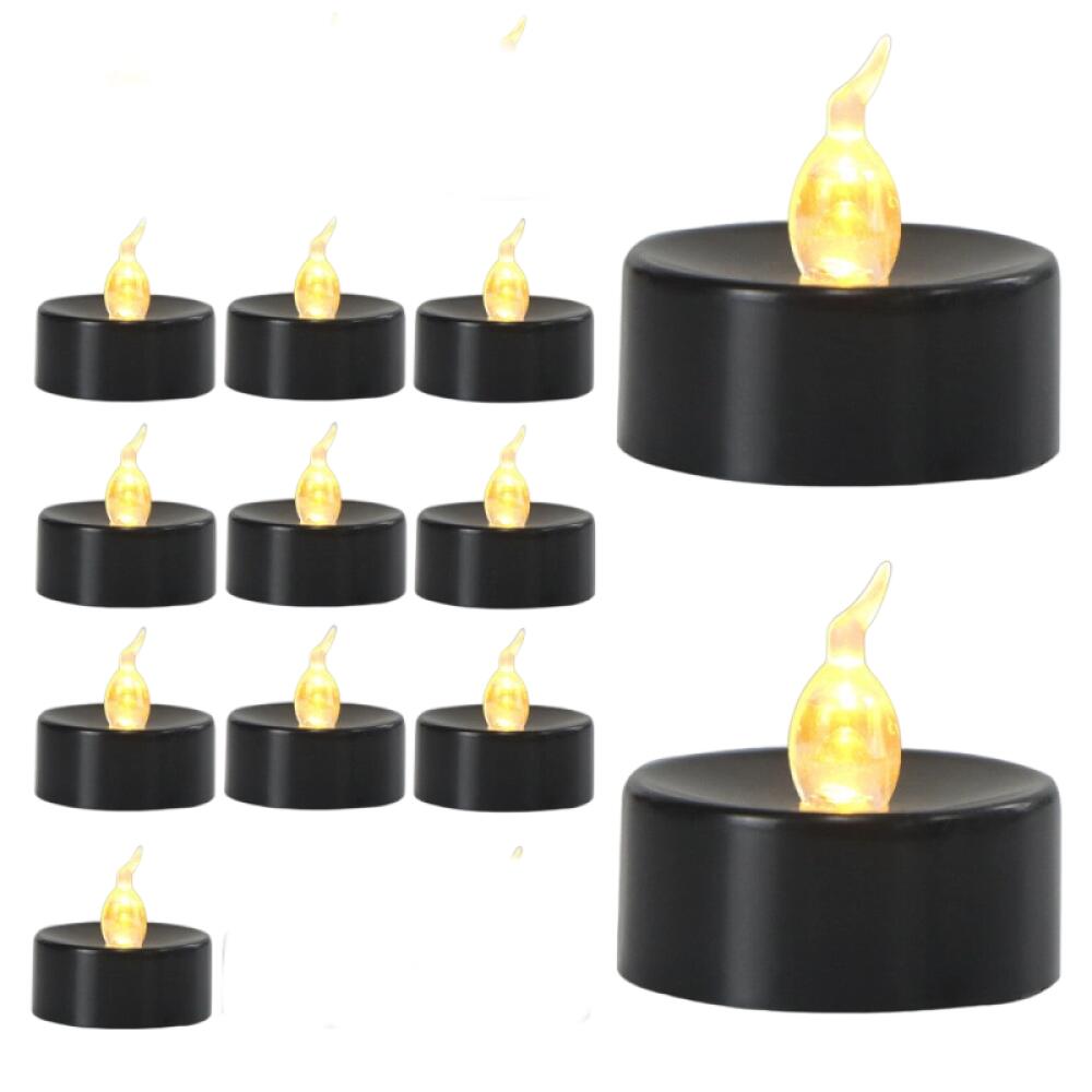 Lot de 12 bougies chauffe-plat LED, durent plus de 200 heures, pour ...