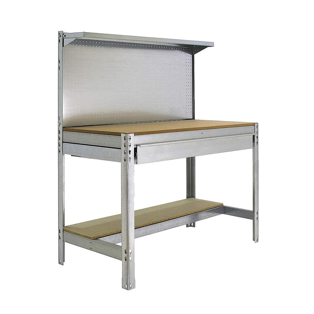 Simon Rack - Kit Etabli 1440x1500x600mm Charge 600Kg - SIMONWORK BT3 BOX 1500 GALVA/BOIS ...