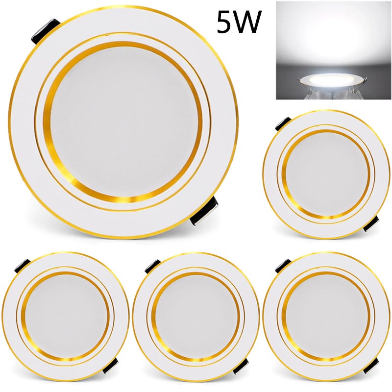 Lot de 4 Plafonniers Encastrables LED, Downlights LED Encastrables 5W ...