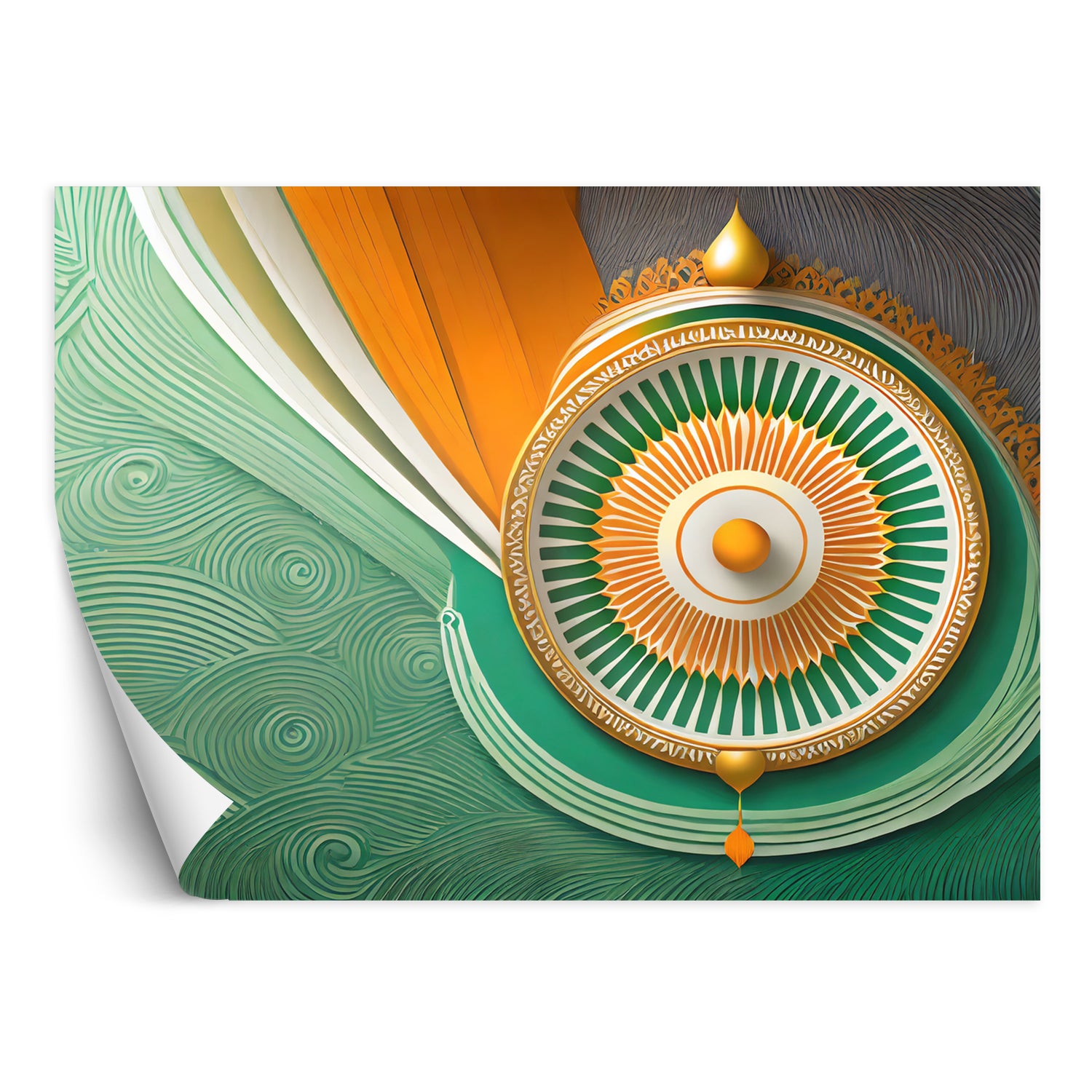 Fototapeta, Indie Mandala Symbol 100x70 - Leroy Merlin