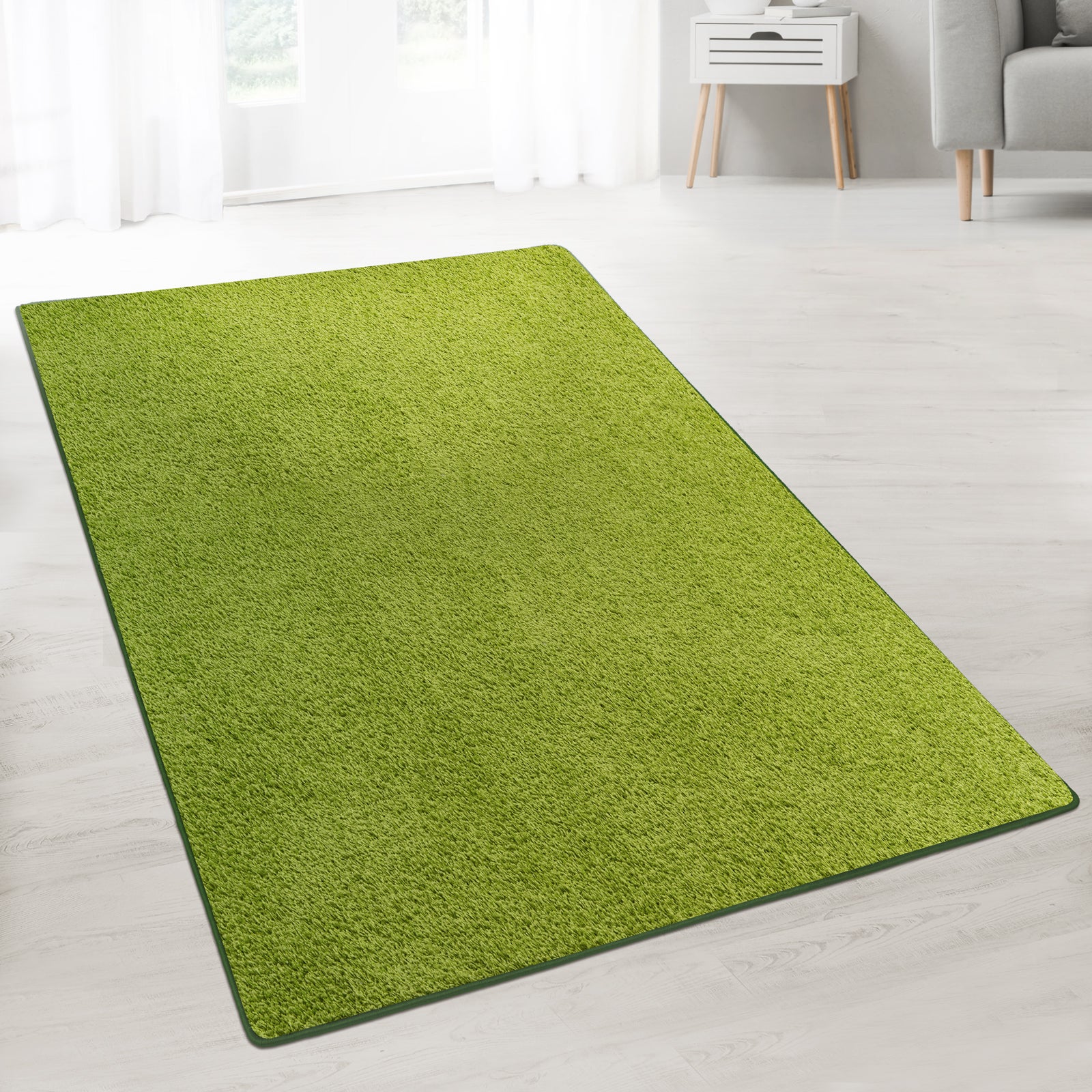 KARAT >Tapis Shaggy Barcelona Vert 50 x 100 cm | Leroy Merlin