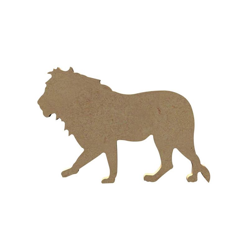 Lion en bois MDF à décorer - 15 x 10 cm - Gomille | Leroy Merlin