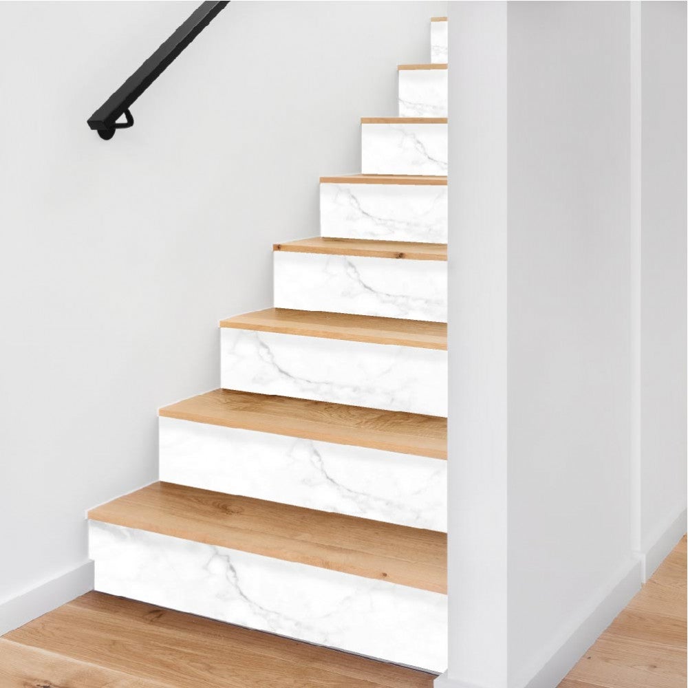 Contremarche PVC adhésivé AXEL - Effet Marbre - L100 x H15 cm à l'unité ...