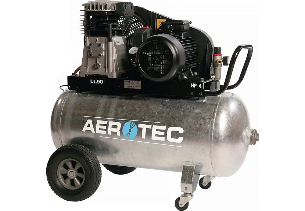 AEROTEC Compresseur 600-90 Z galvanisé 600 l/min 10 bar 3 kW 400 V 50 ...