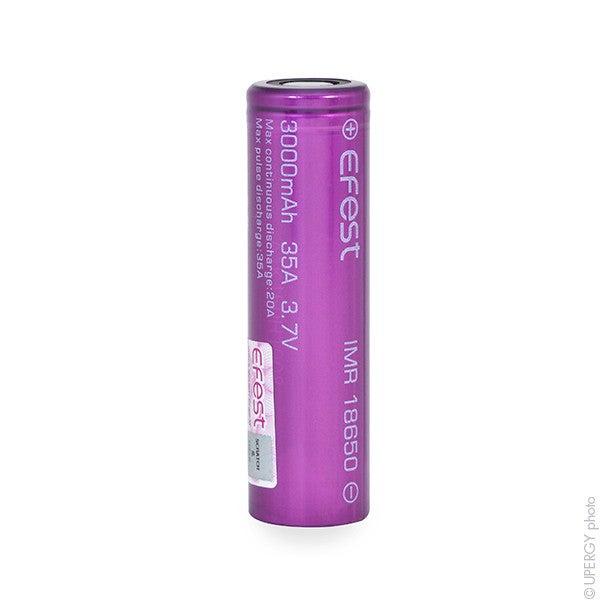 Efest - Accus Lithium-Ion EFEST IMR18650 Li-Mn HD 3.7V 3Ah FT | Leroy ...