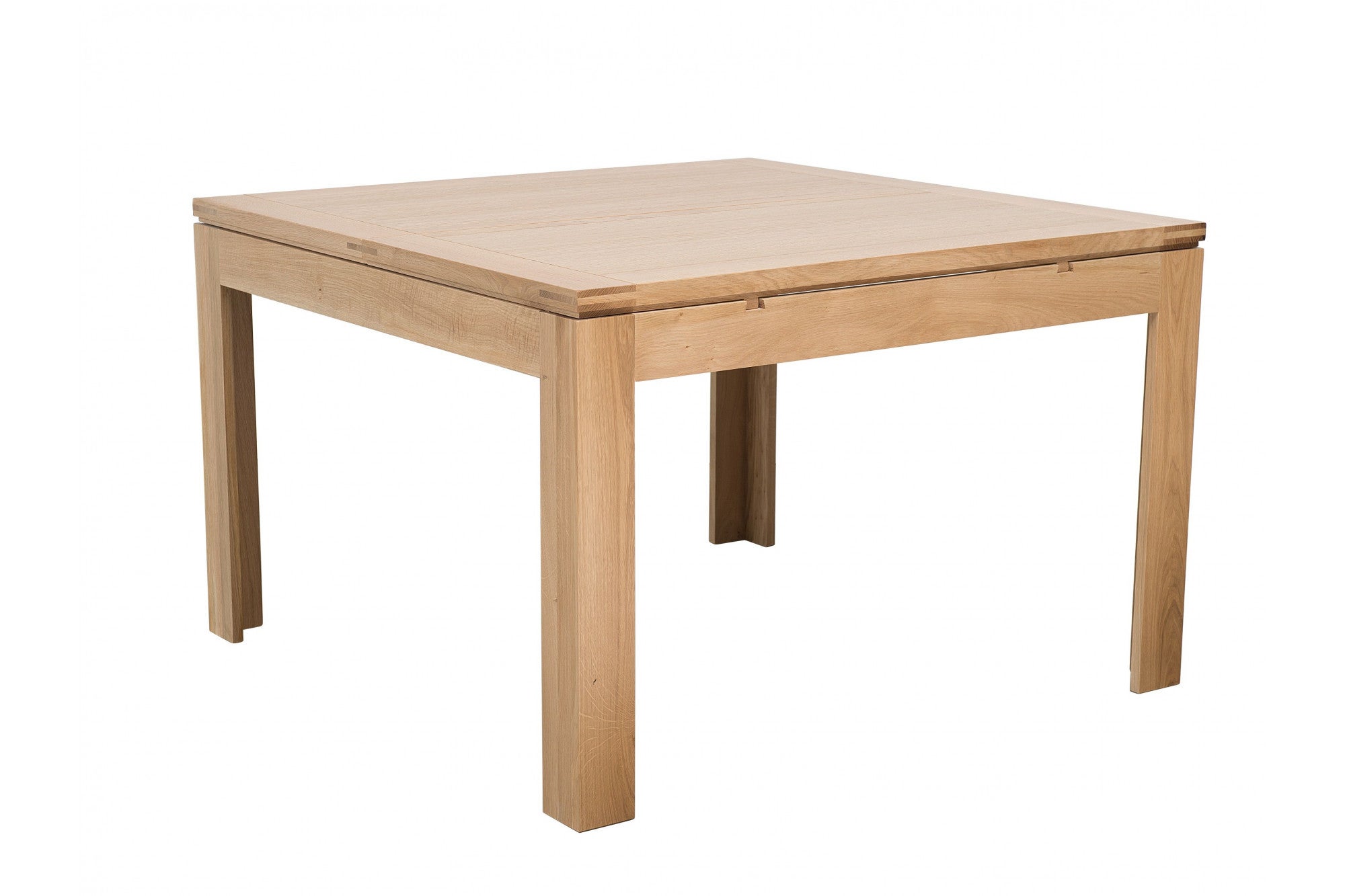 Table carrée extensible bois chêne clair massif L140/200 - BOSTON ...