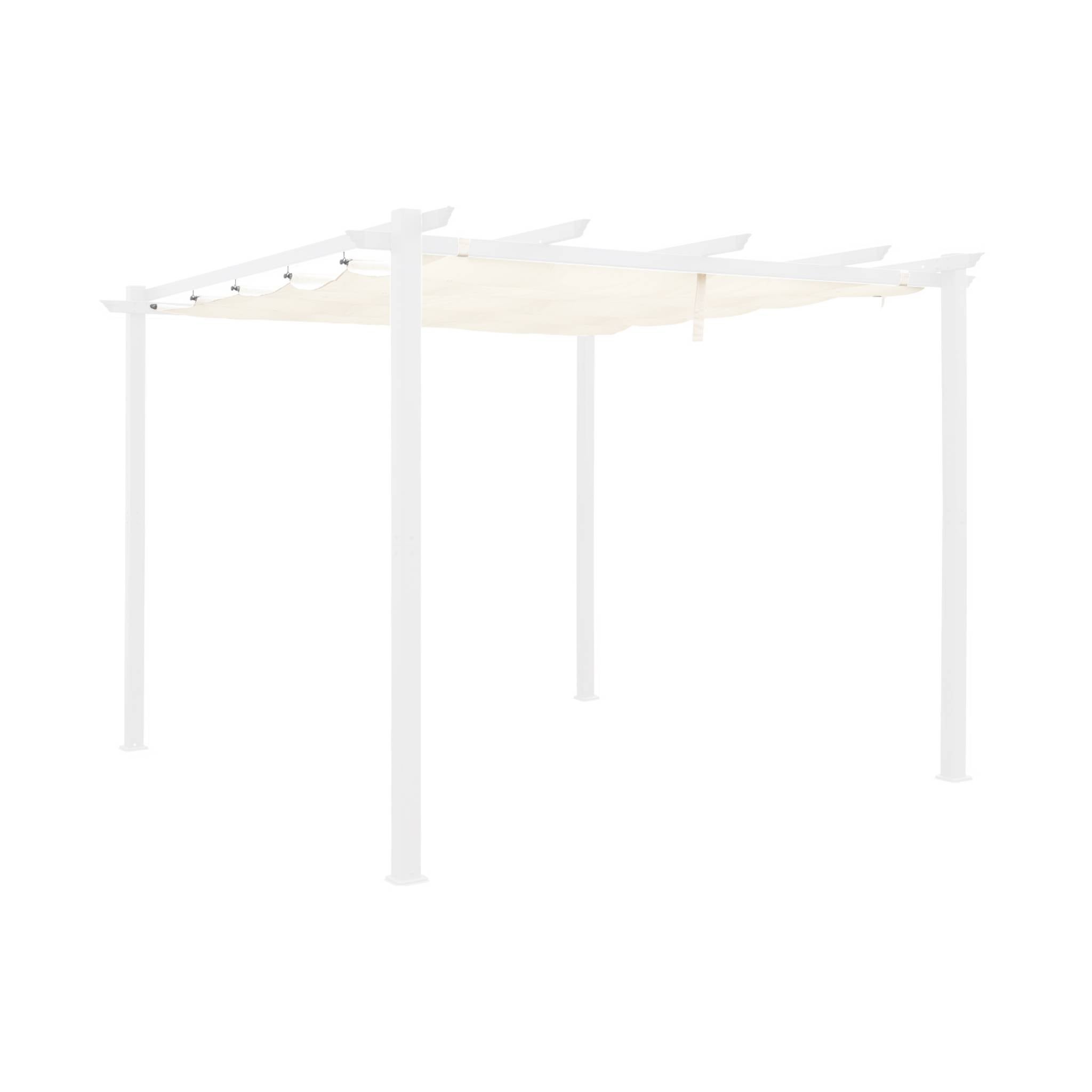 Toldo de techo de pérgola 3x3m Crudo - 243x250x250 cm | Leroy Merlin