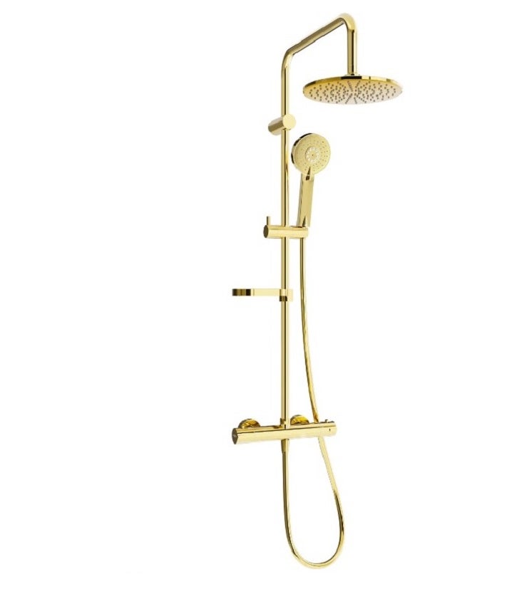 Colonne de douche thermostatique, Couleur: Or | Bricoman
