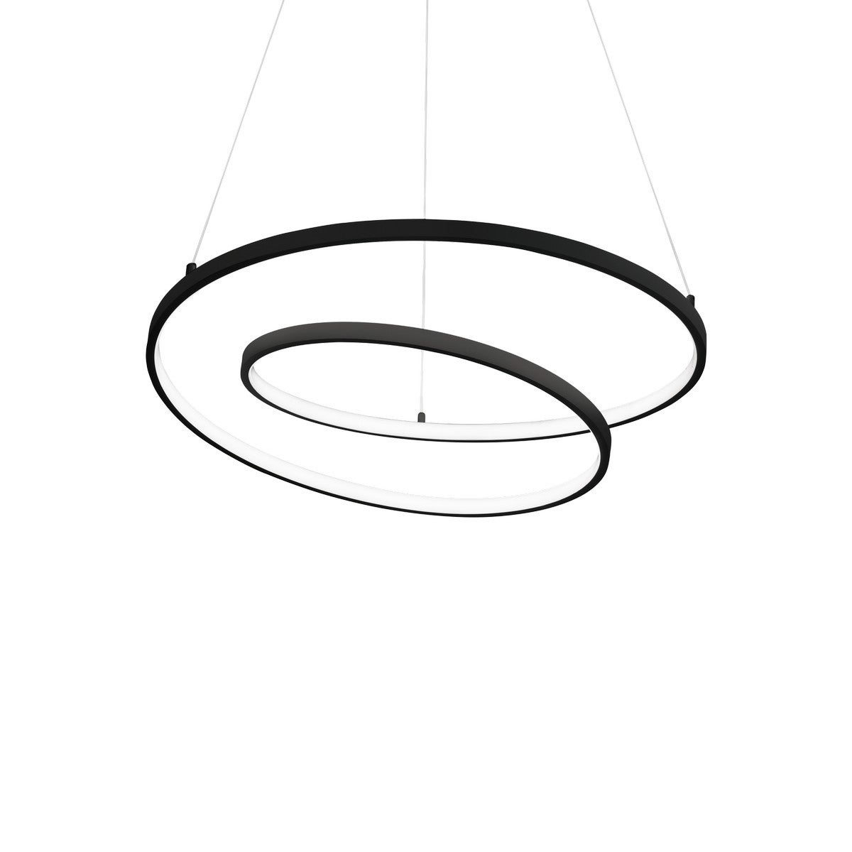 Ideal Lux OZ Dimmable Swirl 60cm Lámpara de Techo Colgante LED ...