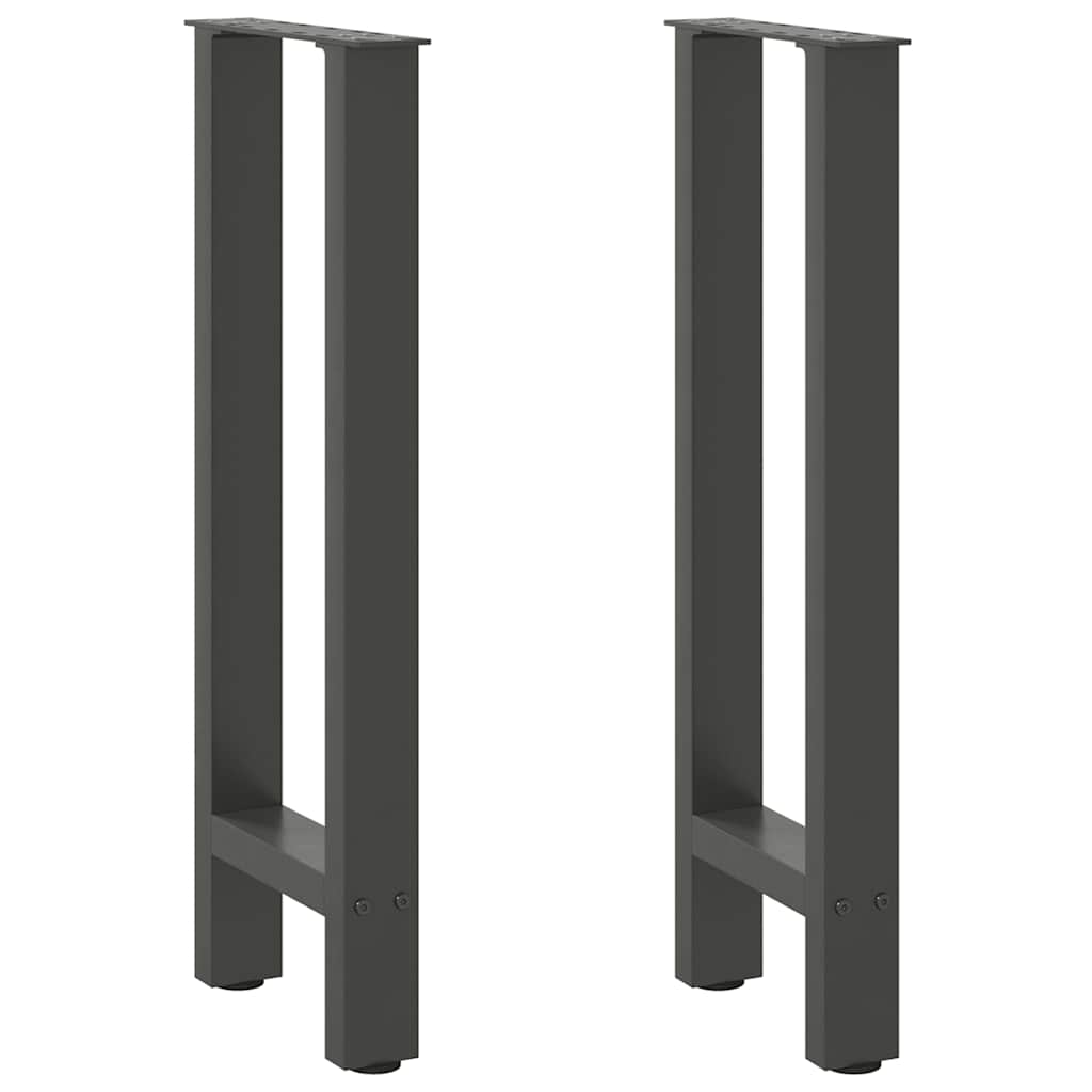 Patas para consola antracita (2 unidades, 38 x 72-73 cm, acero) | Leroy ...