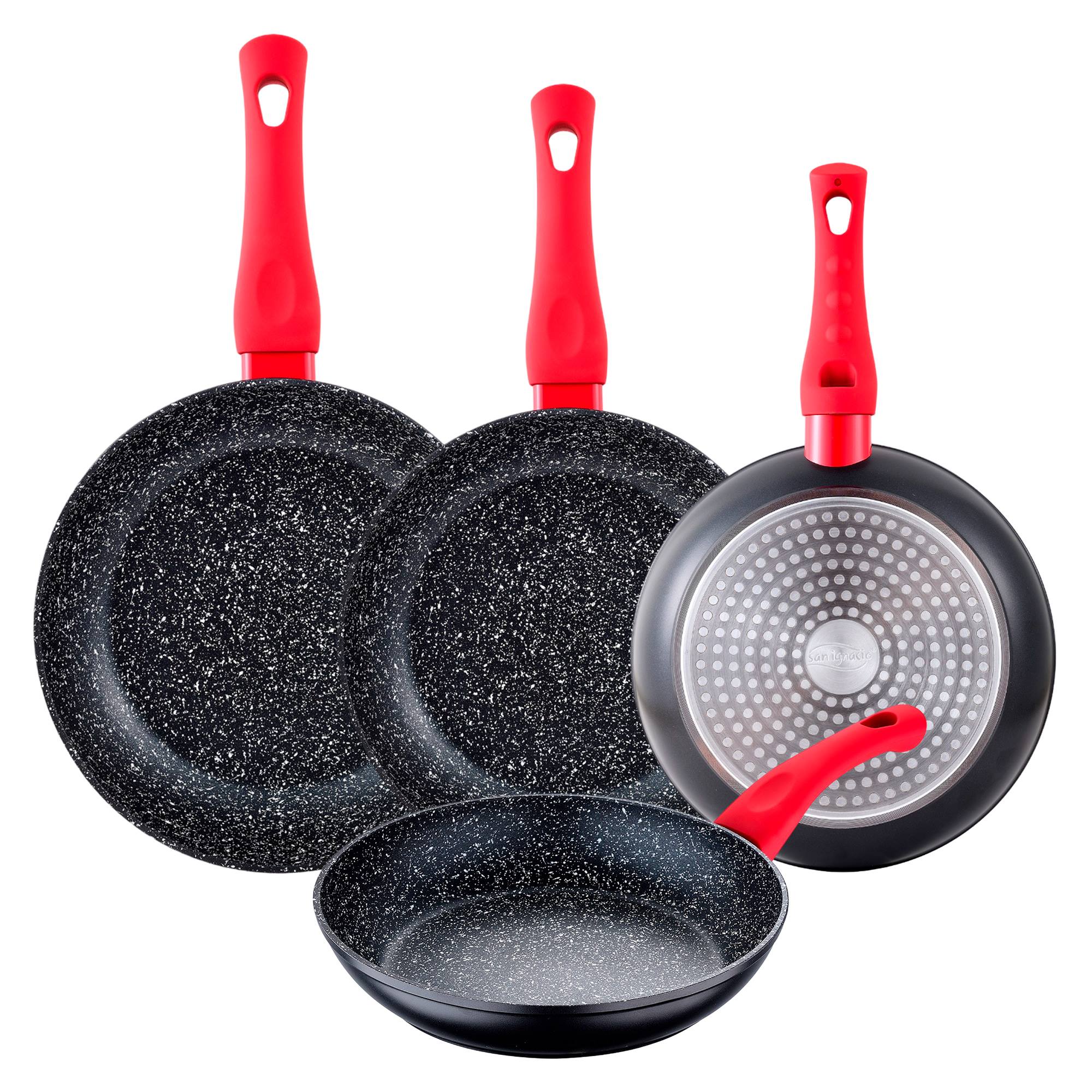 SAN IGNACIO Set 4Pz Padelle Energy, con Rivestimento Antiaderente (22 ...