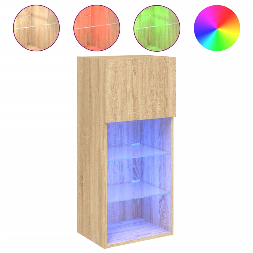 Mueble para TV | Mueble de salón | Mueble de salón TV con luces LED ...