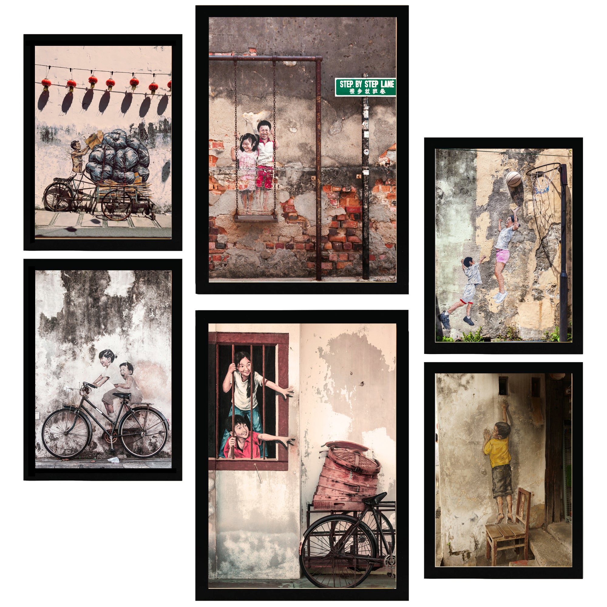 Nacnic Set De 6 Pósters Graffiti, Arte Callejero Colorido Stencil ...