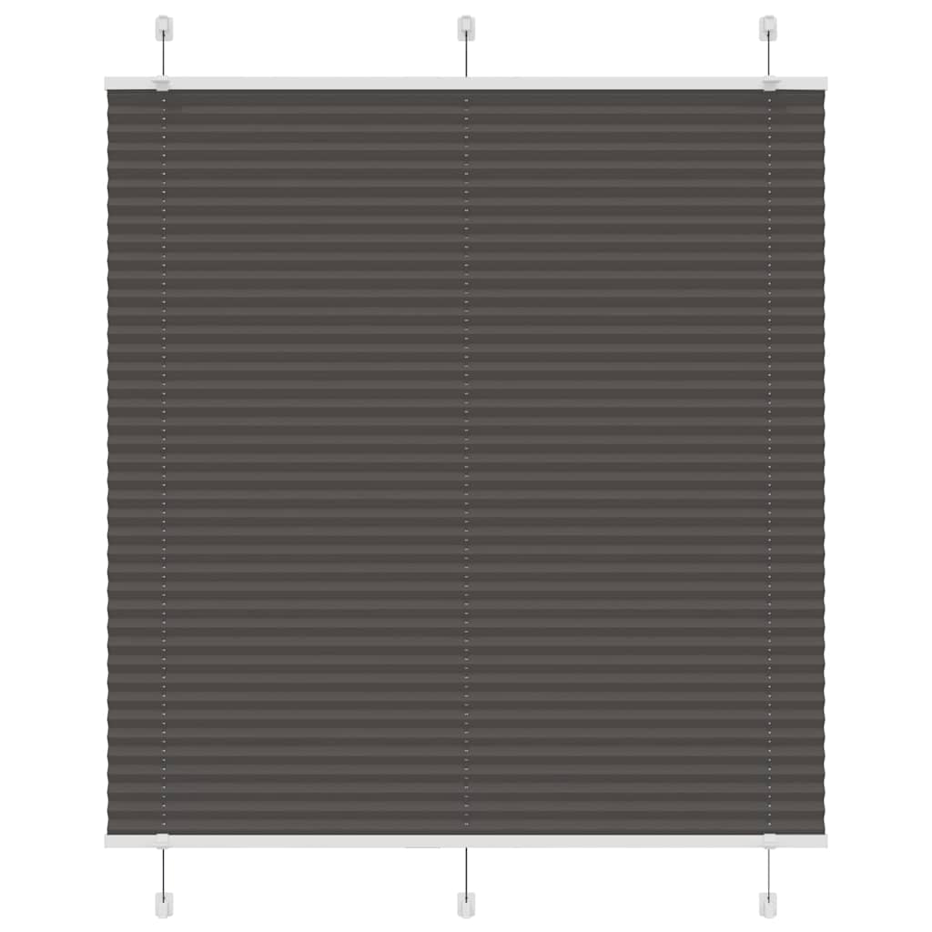 Store plissé | Store pliant noir 120x100 cm largeur du tissu 119,4cm ...