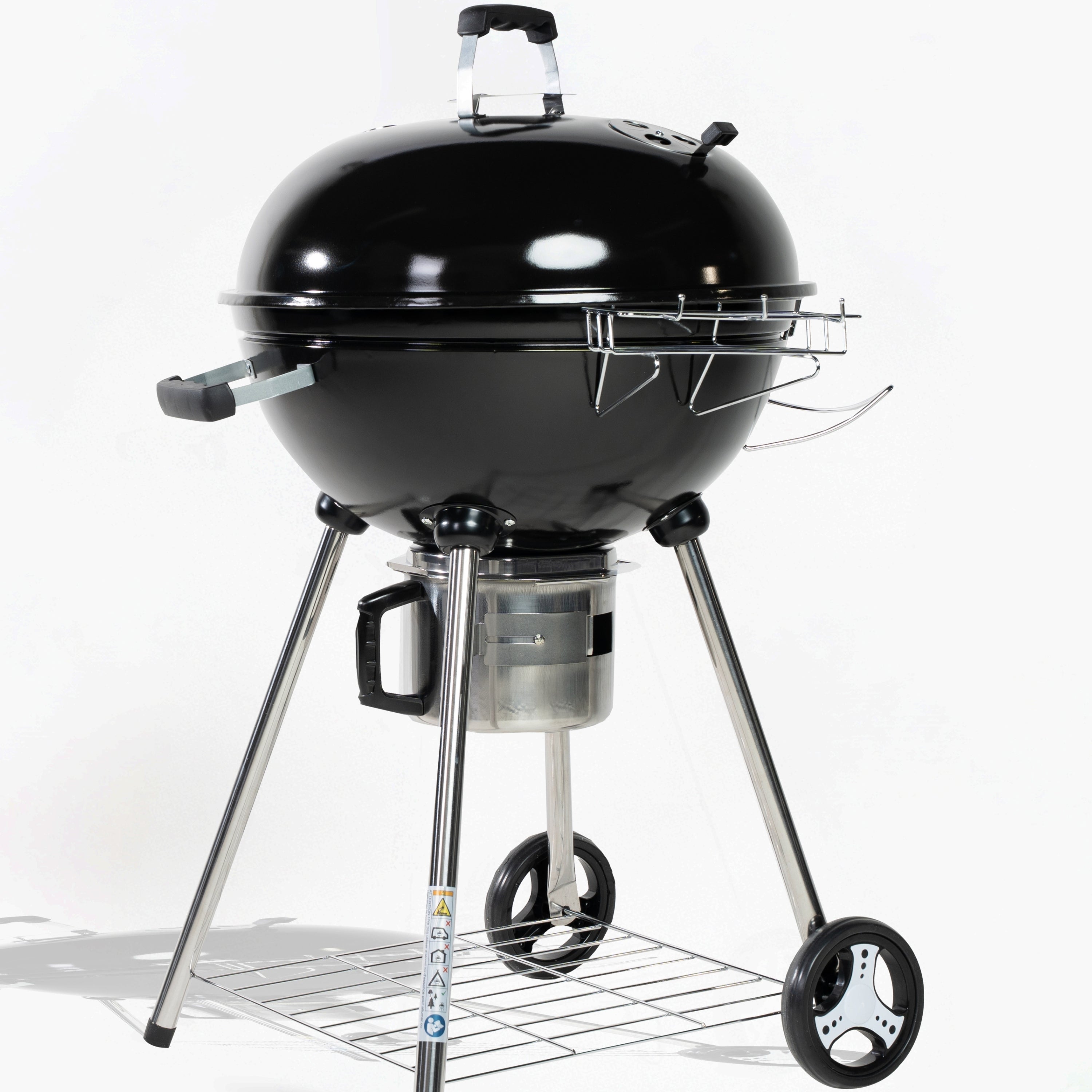 Barbecue Charbon de Bois 57 cm avec Couvercle | Barbecue Rond Charbon ...