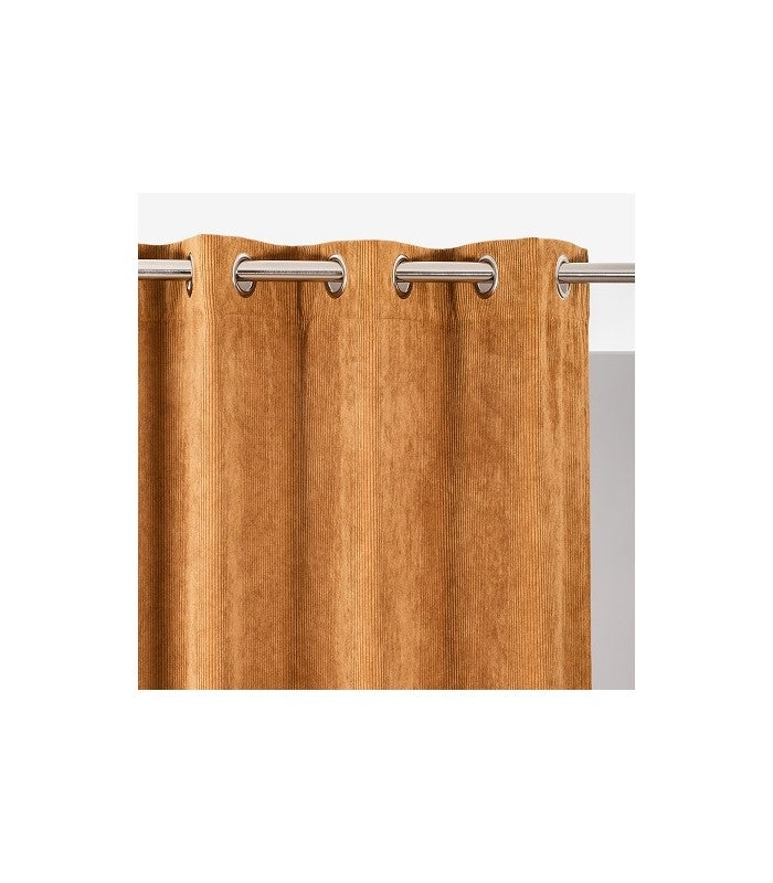 Rideau d'ameublement Velours Côtelé "Fernand" - 140x260cm - Camel ...