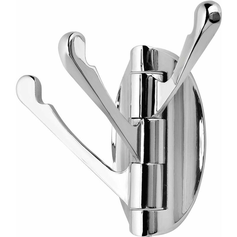 Perchero de pared giratorio de acero inoxidable con 3 brazos plegables ...