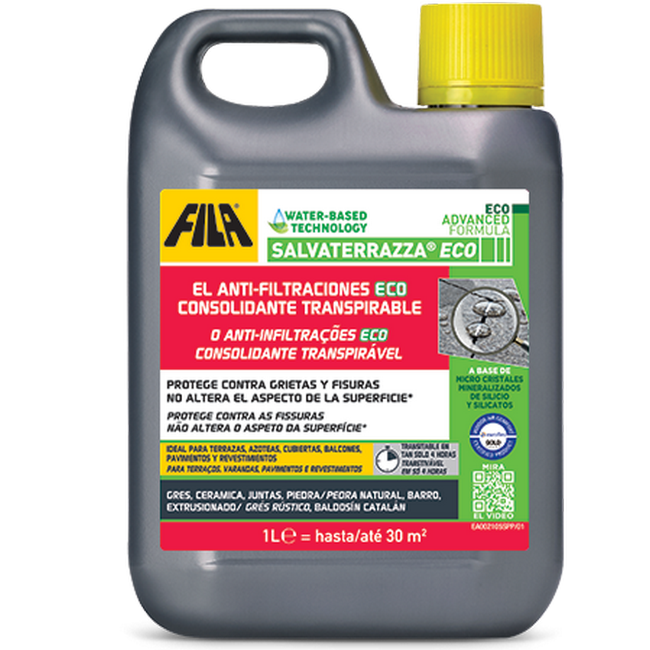 Salvaterraza® Eco - Protector Transparente para Terrazas Caja 12 un 1 L ...