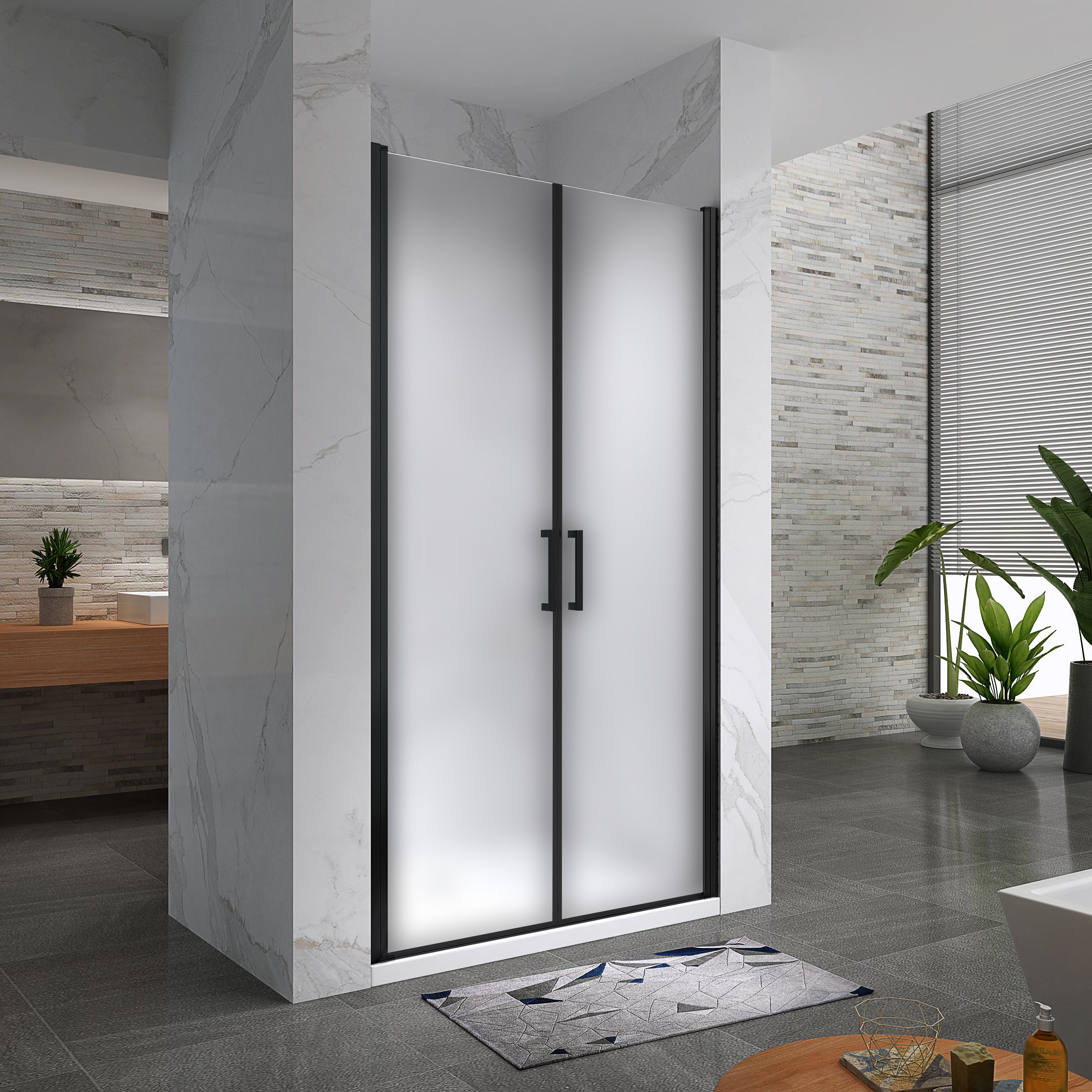 Porta Doccia Moments Of Glass Lara 83-86 cm, 180 cm di Altezza con ...