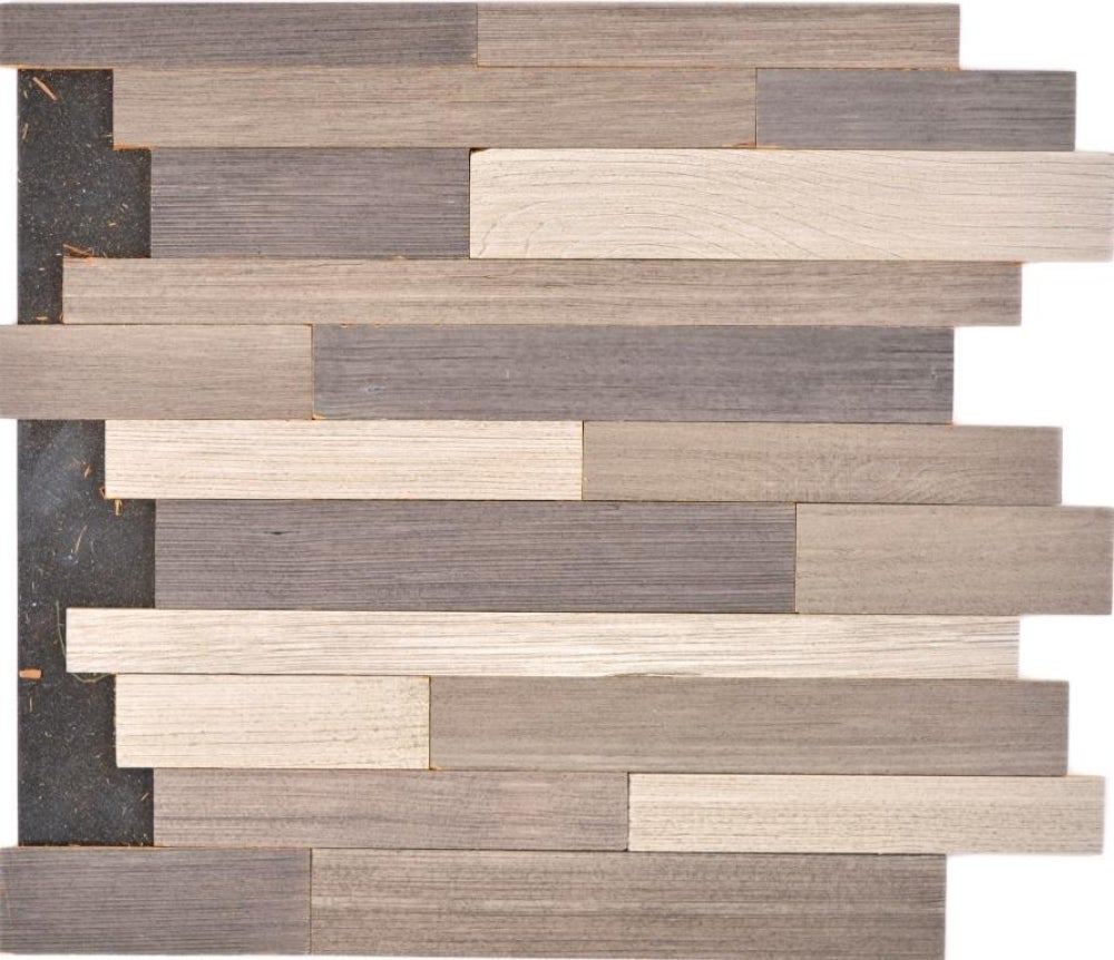 Mosaïque composite auto-adhésive Woodland mix grey HSC wood look matt ...